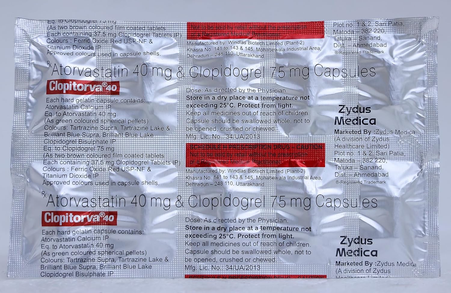 Clopitorva 40mg - Strip of 10 Capsules : Amazon.in: Health & Personal Care