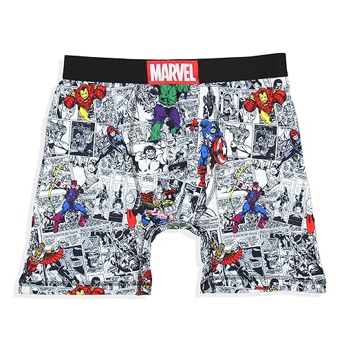Snapklik.com : Marvel Mens 2 Pack Vintage Superhero Comic Boxers ...