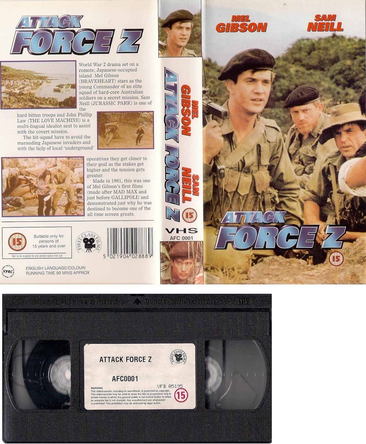 Attack Force Z [VHS] : John Phillip Law, Mel Gibson, Sam Neill, Chris ...