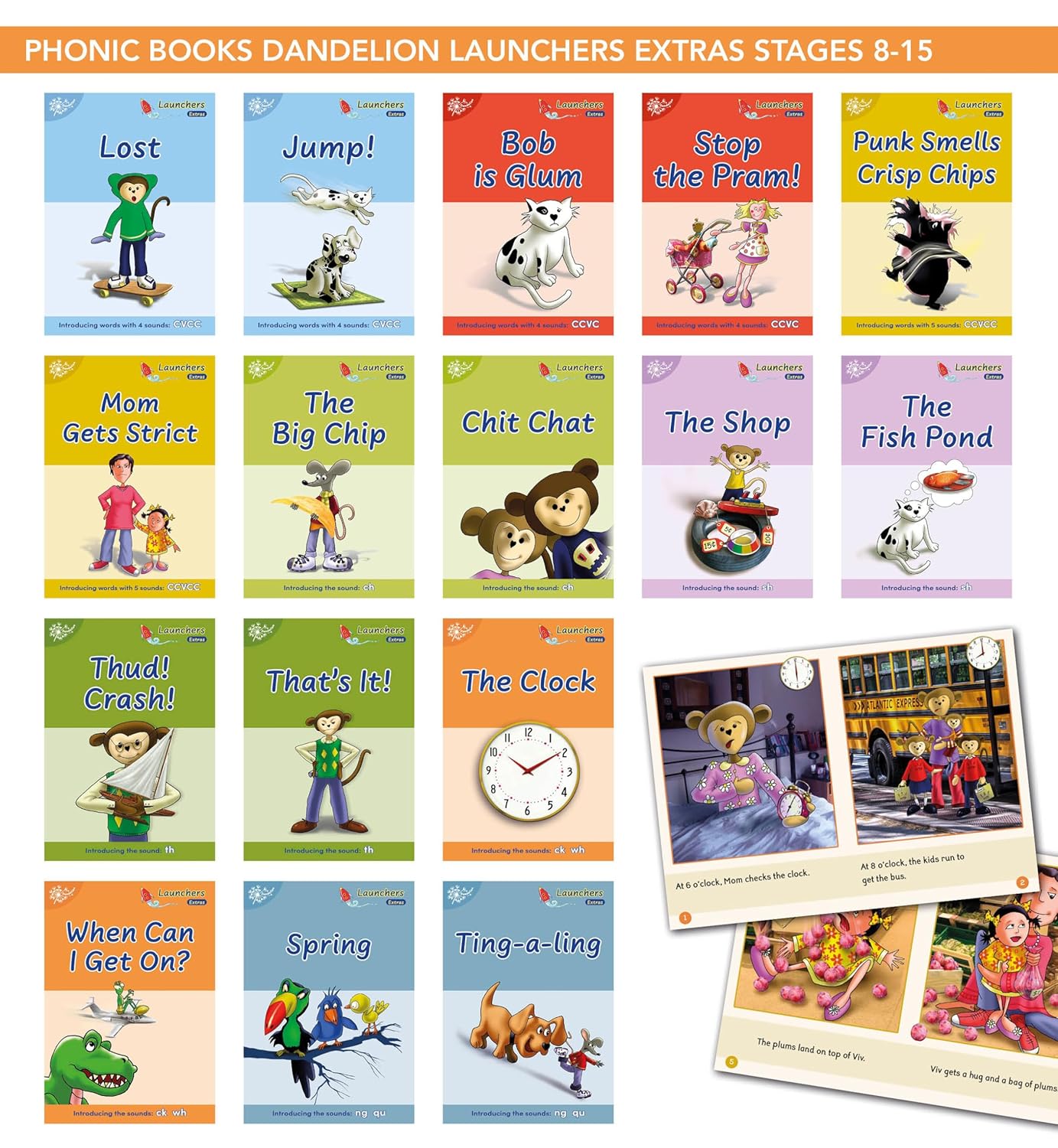 Phonic Books Dandelion Launchers Extras Stages 8-15 Lost (Blending 4 ...