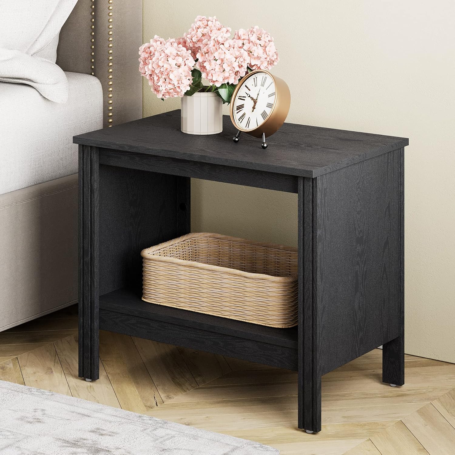 Amazon.com: WAMPAT End Table Small Square Side Table for Living Room, 2 ...