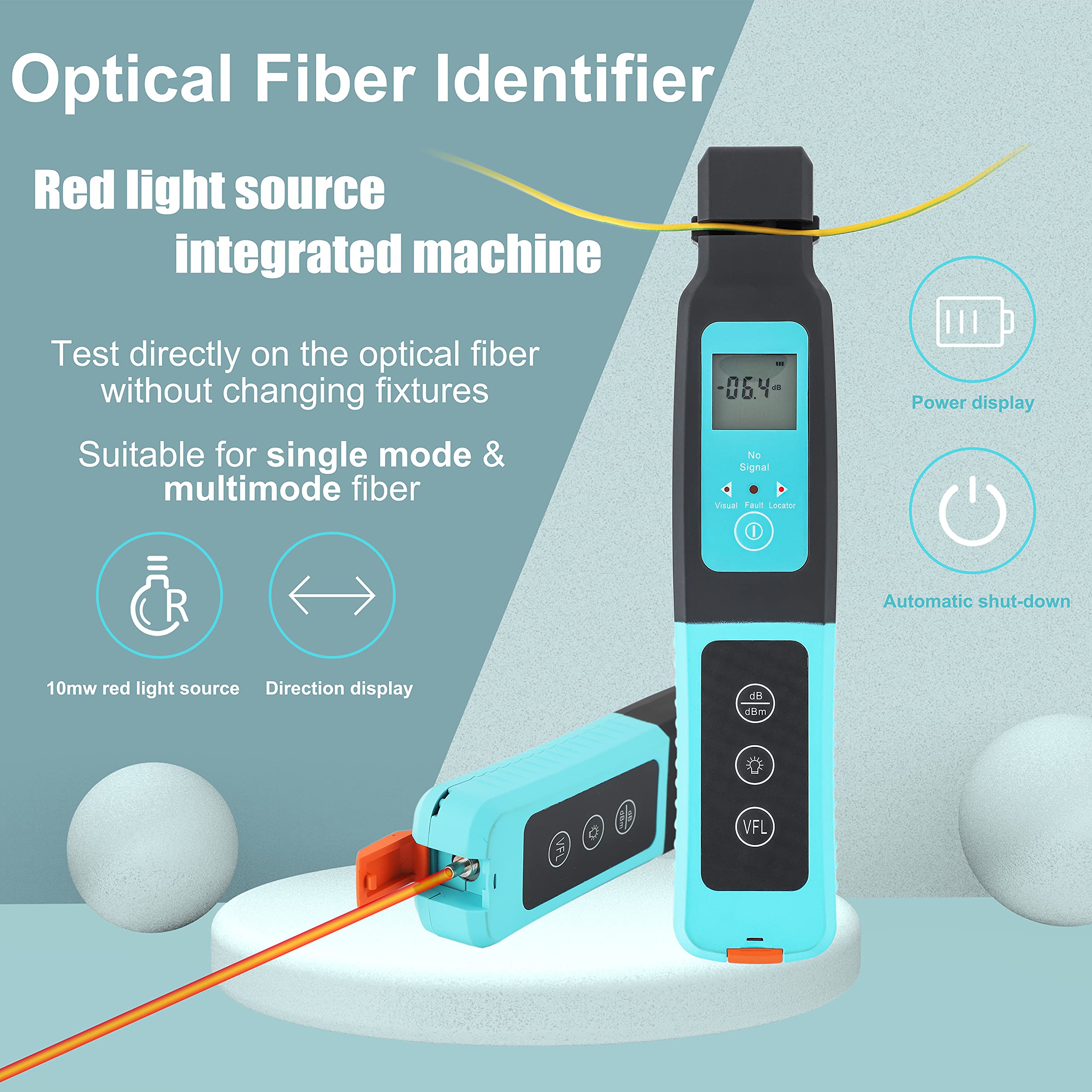 Snapklik.com : Hanchen Optical Fiber Identifier Handheld Live Optical ...