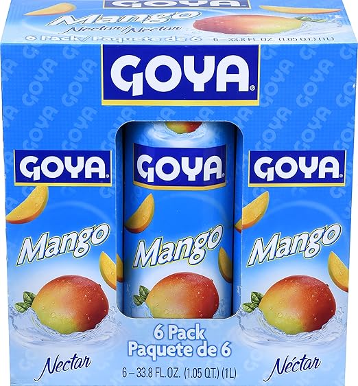 Amazon.com: Goya Foods Mango Nectar 33.8 Ounce (Pack of 6) : Grocery ...