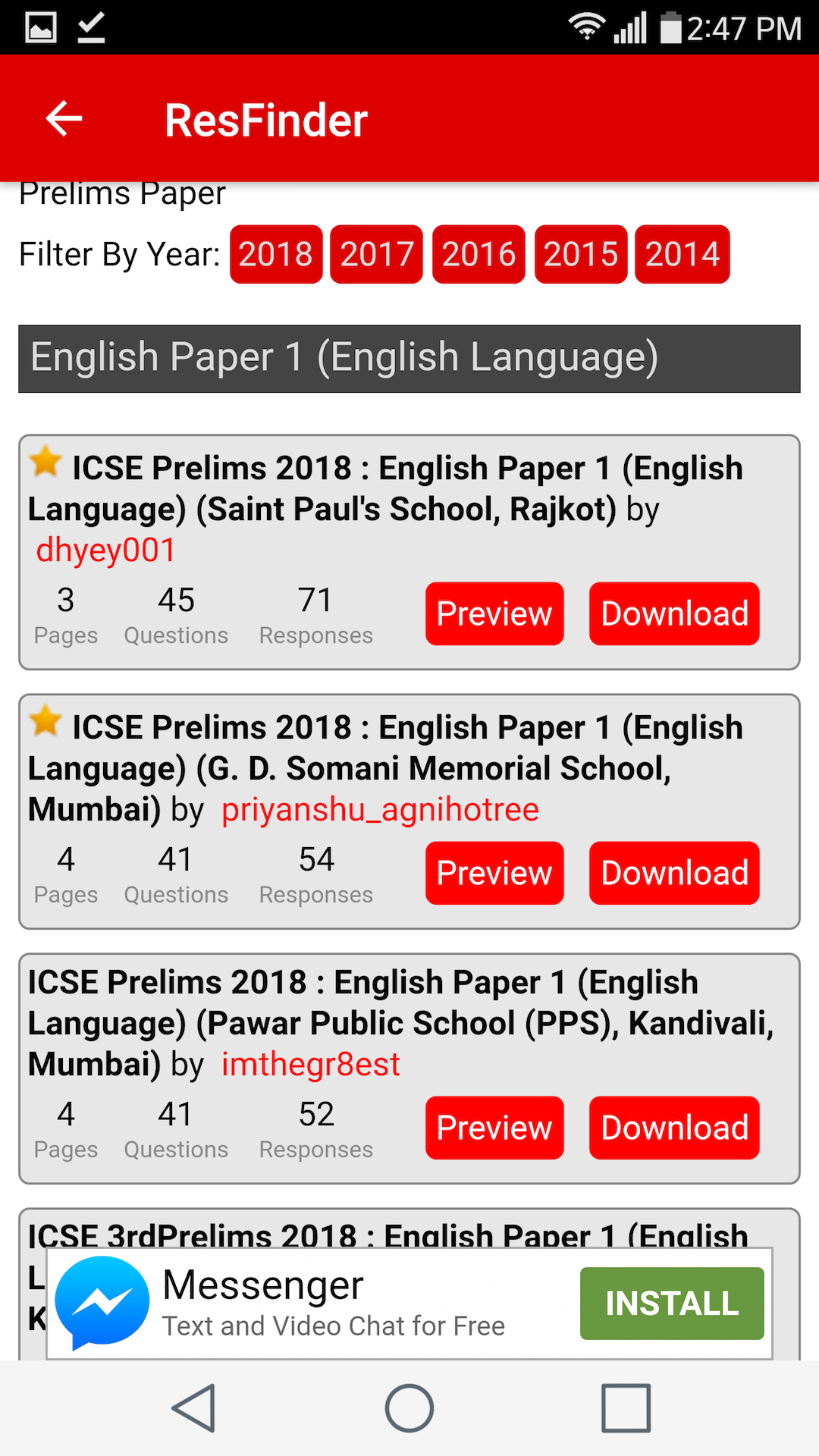 ResApp: ICSE CBSE Exam Papers:Amazon.com:Appstore for Android