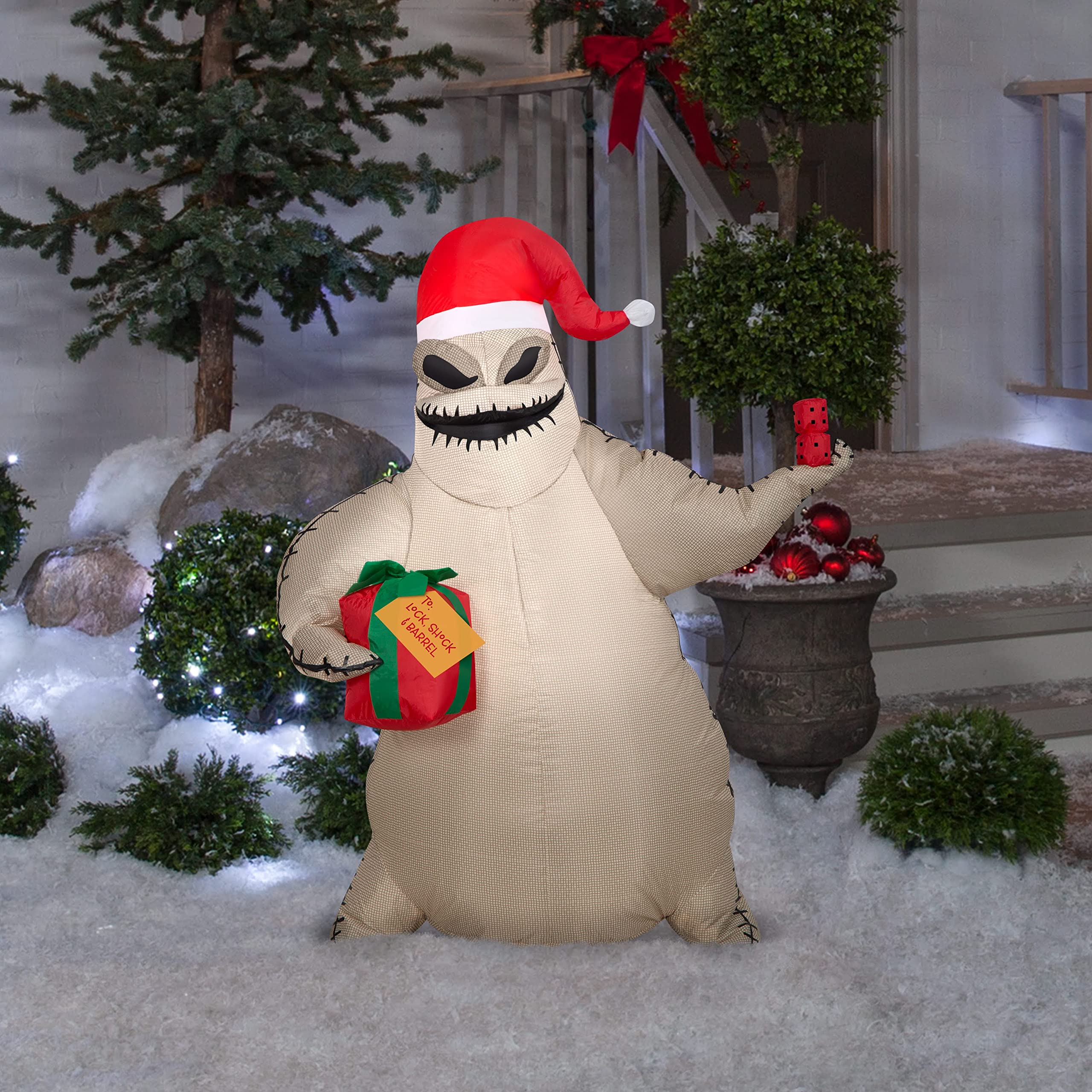 Snapklik.com : Gemmy Christmas Airblown Inflatable Oogie Boogie w/Santa ...
