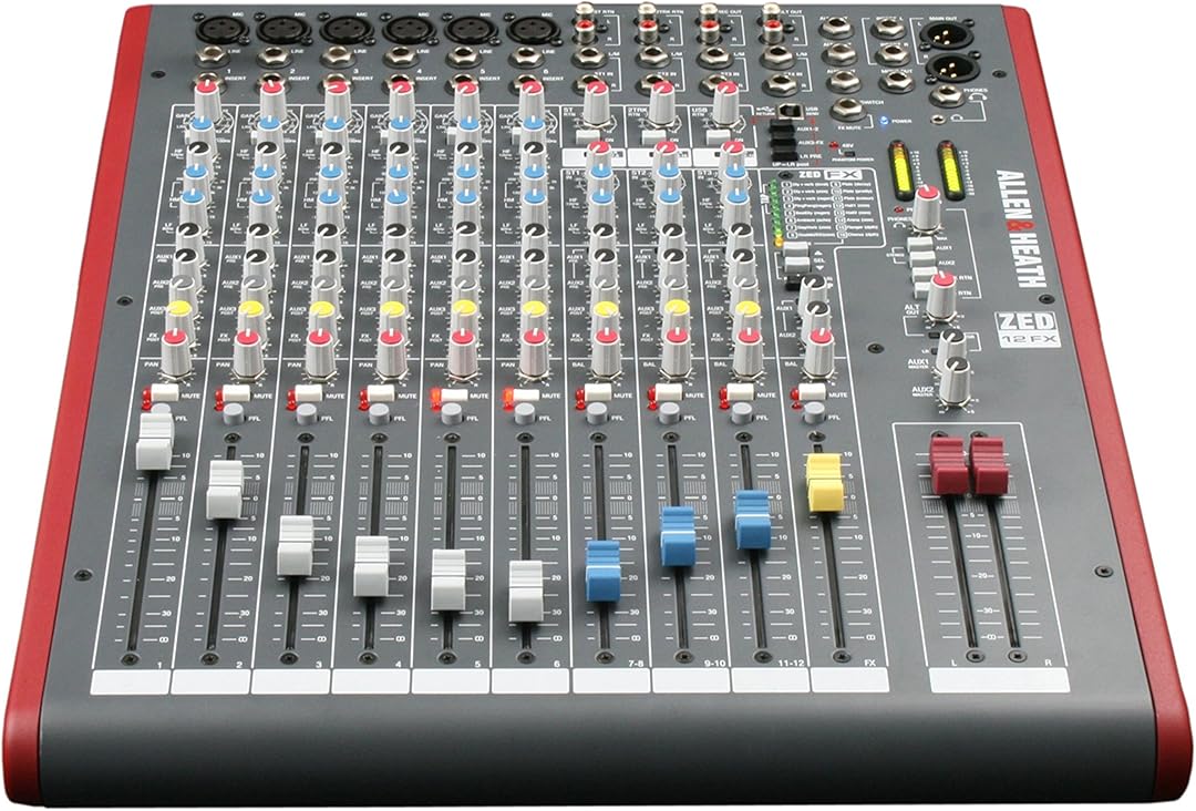 Zed12fx Multipurpose Mixer With Fx 6 Mono 3 Stereo Channels ...