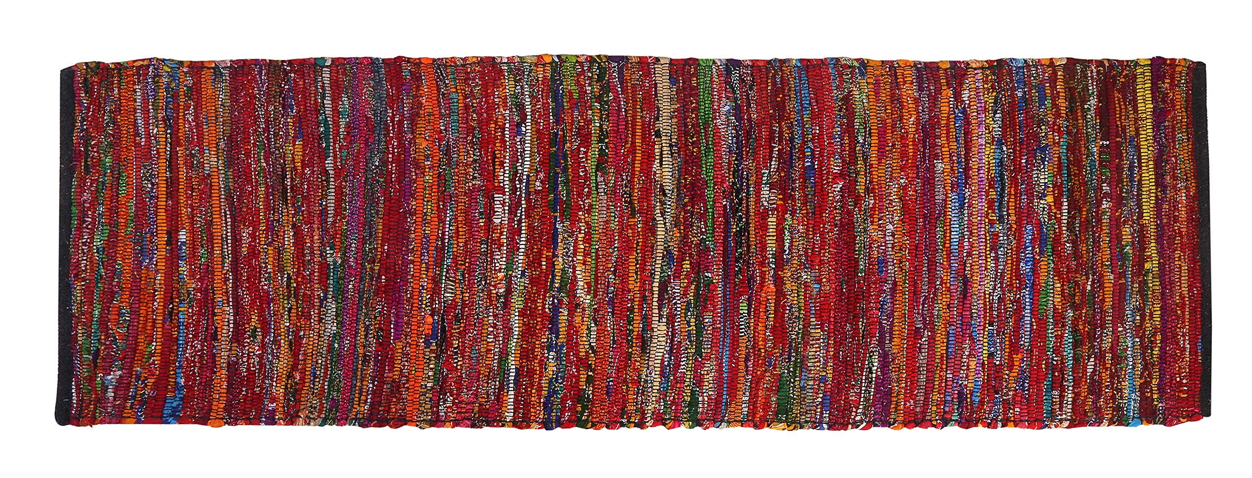 Ramanta Home Cotton Multi Chindi Bed Runner Rugs 24x72 inch Multi Color ...