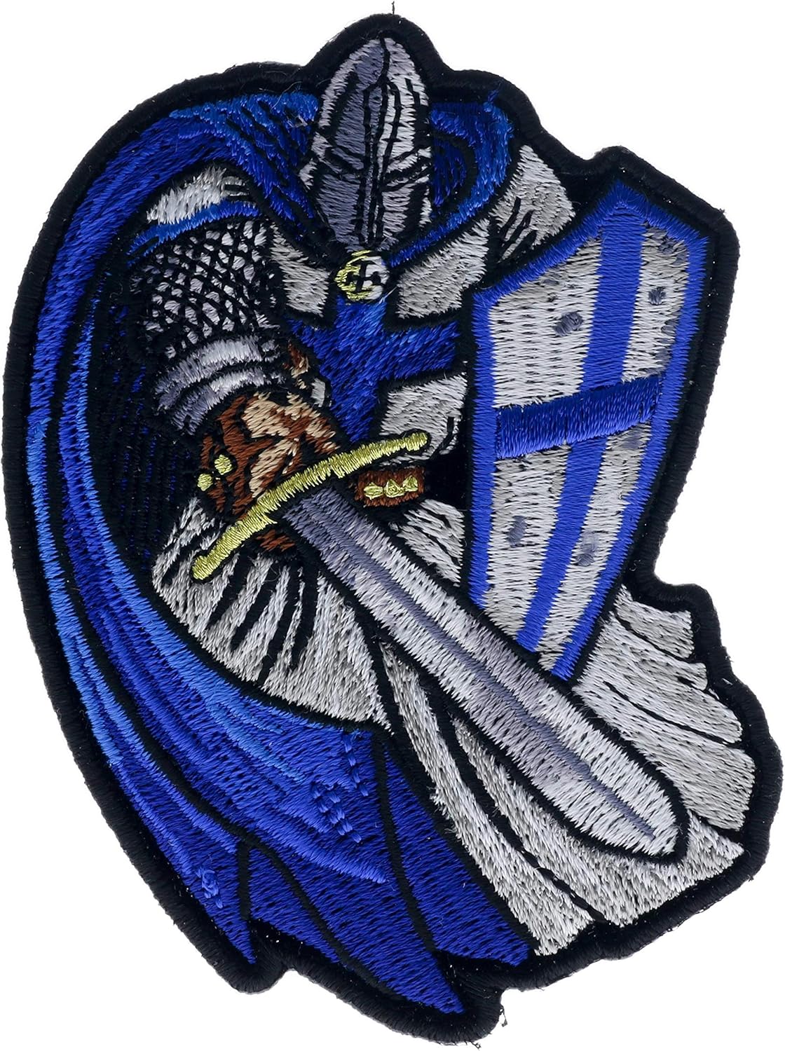 Amazon.com: Blue Cape Knight with Shield 4" Embroidered Patch IVAN6363 ...