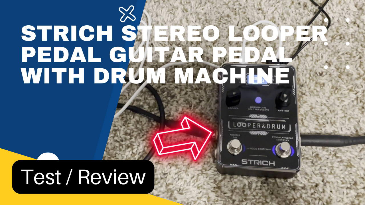 Watch STRICH Stereo Looper Pedal Guitar Pedal with Drum Machine on ...