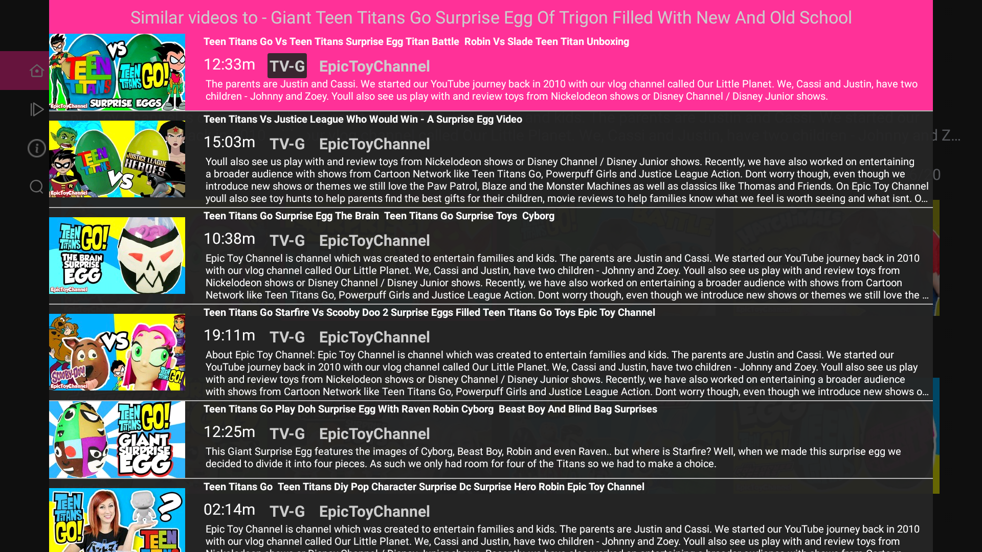 Epic Toy Channel - App on Amazon Appstore