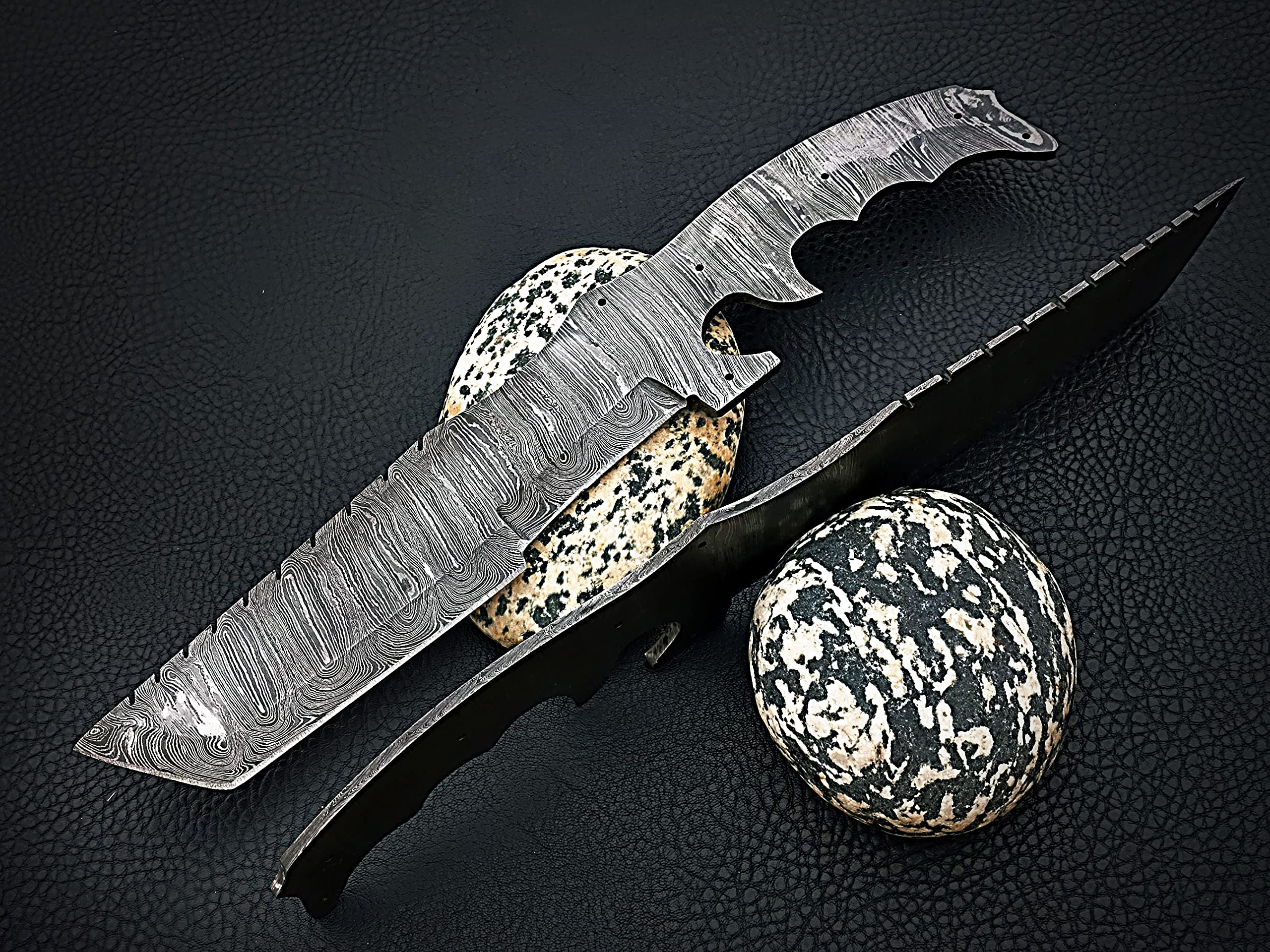 Buy 12 inches long Damascus steel tracker blank blade, hand forged ...