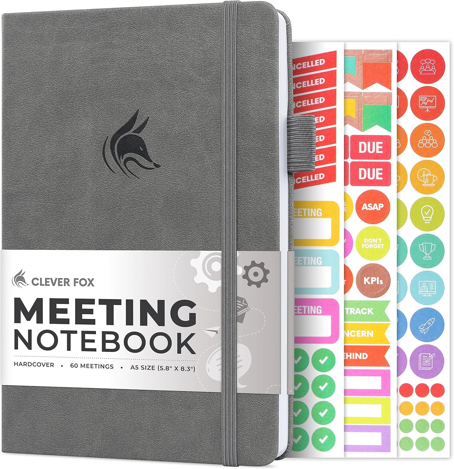 Amazon.com : Clever Fox Meeting Notebook – Work & Business Organizer ...