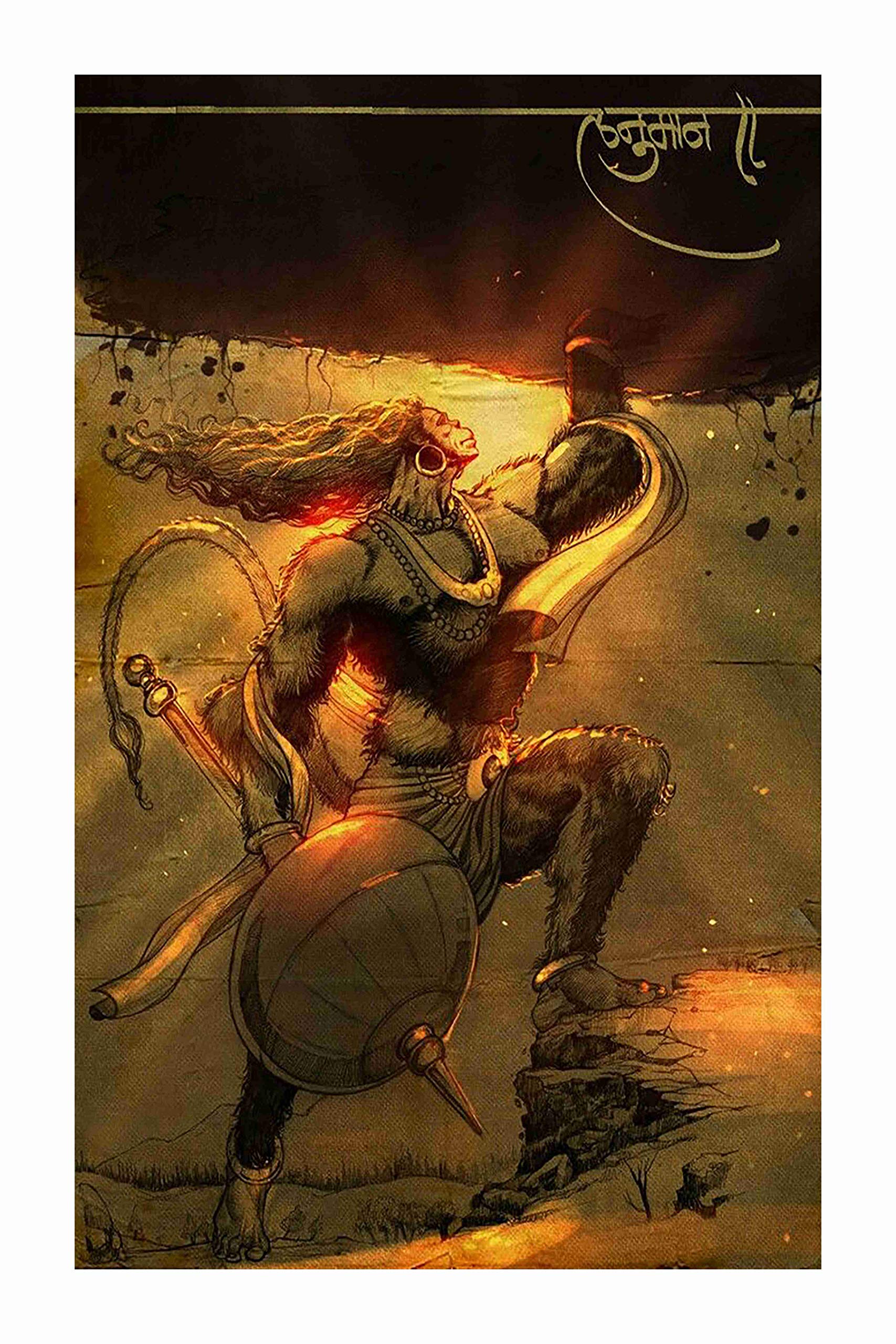Buy BALDAU PRINTS God Hanuman Ji Poster For Room |god hanuman ji poster ...