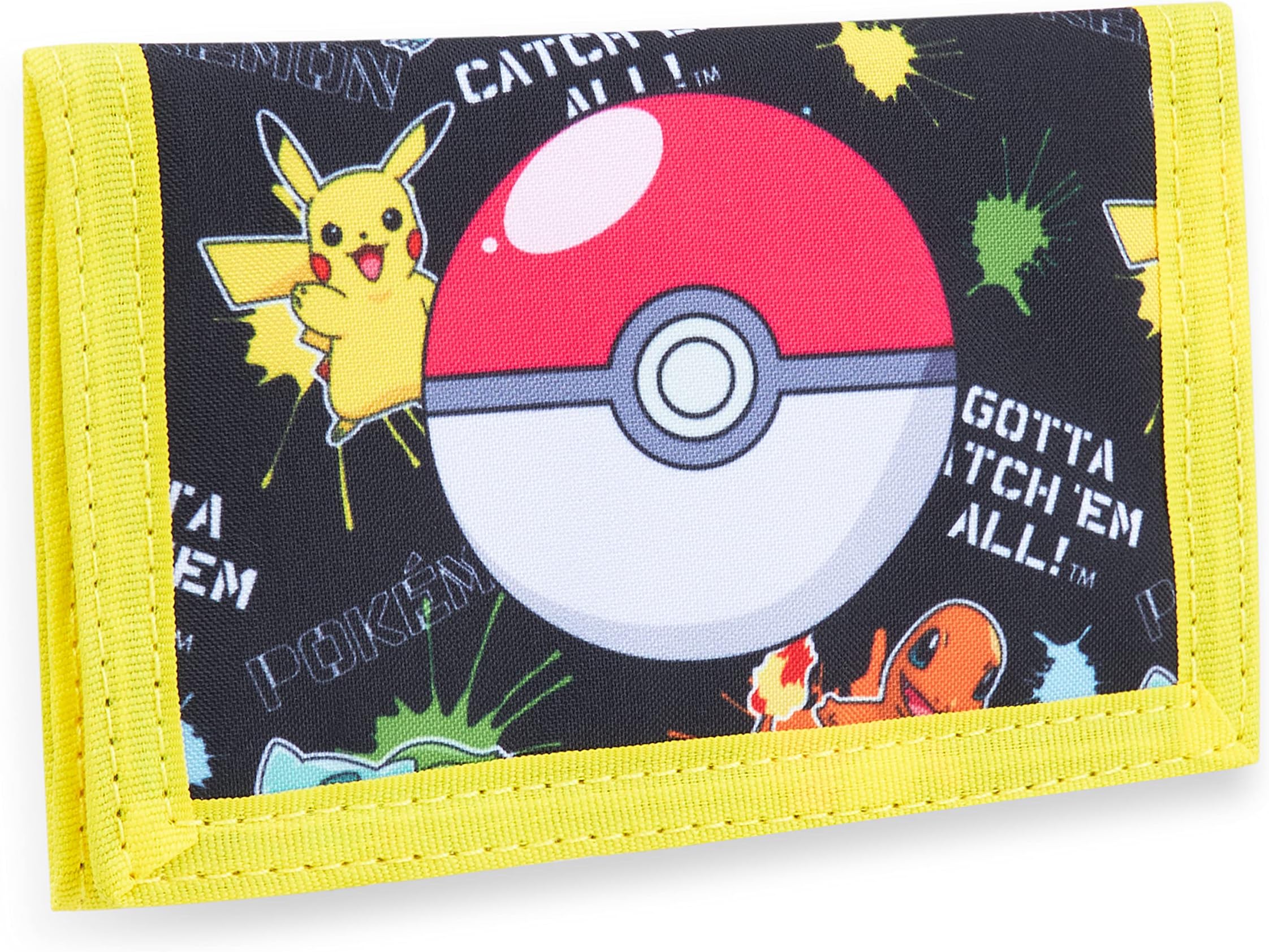 Amazon.com: Pokémon Pokemon Wallet for Boys and Girls, Kids Trifold ...