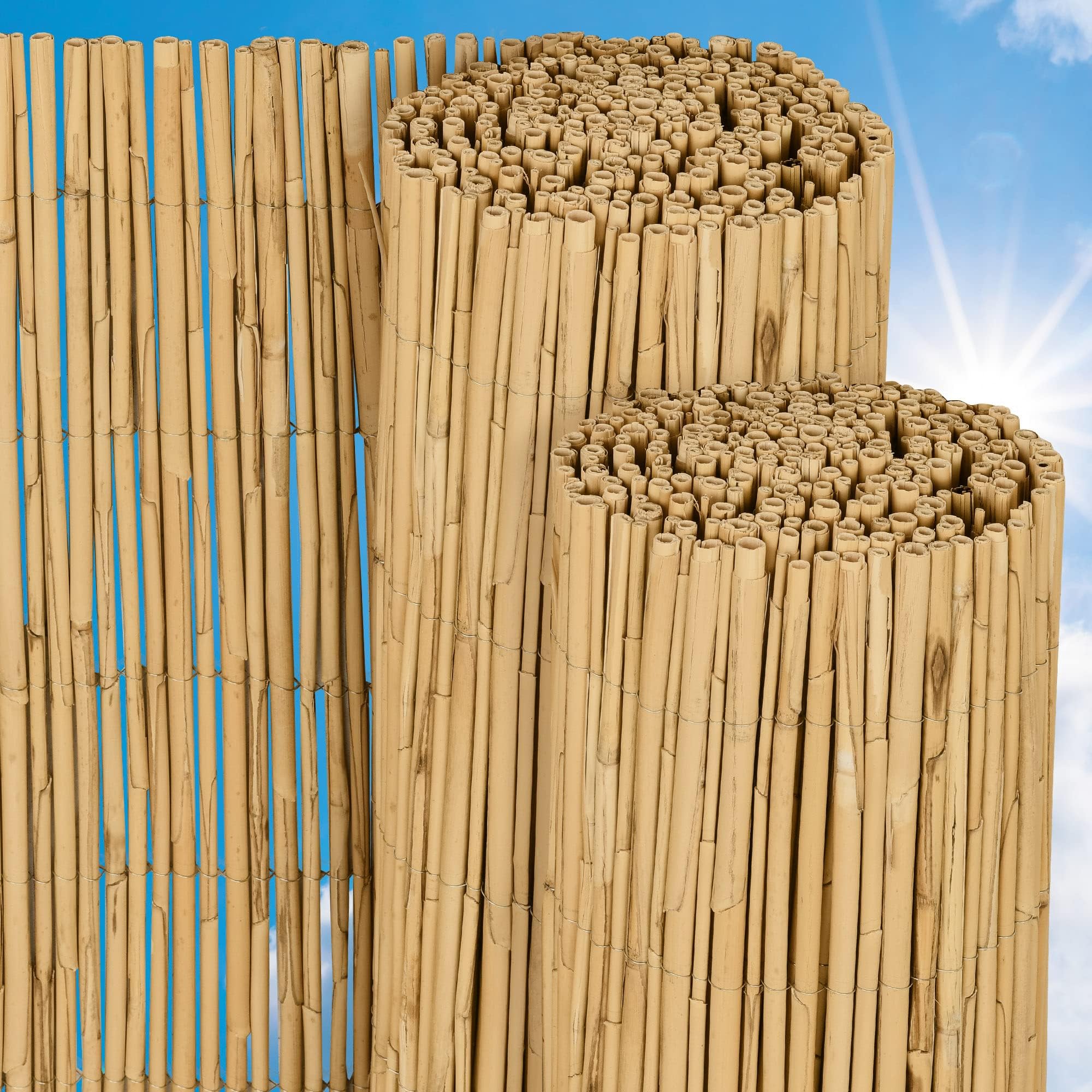 Sol Royal Natural Privacy Screen Reed 100x300 cm SolVision S36 ...