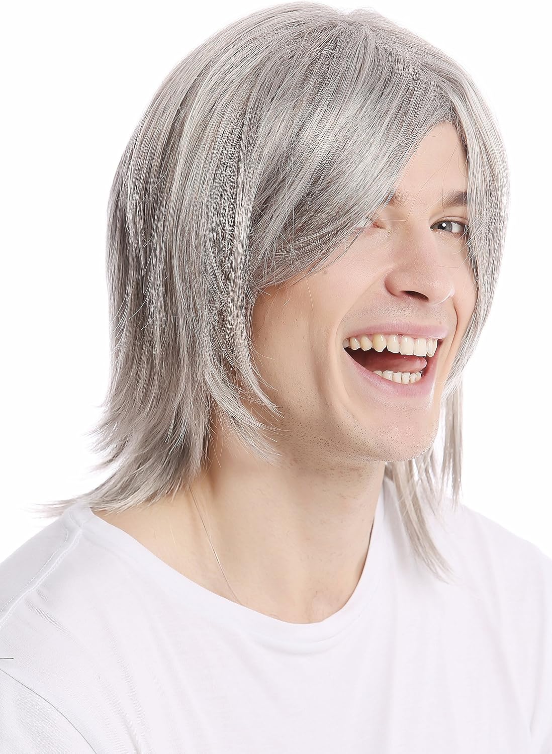 WIG ME UP - GFW892-51 Men Gents Wig long straight middle parting aged ...