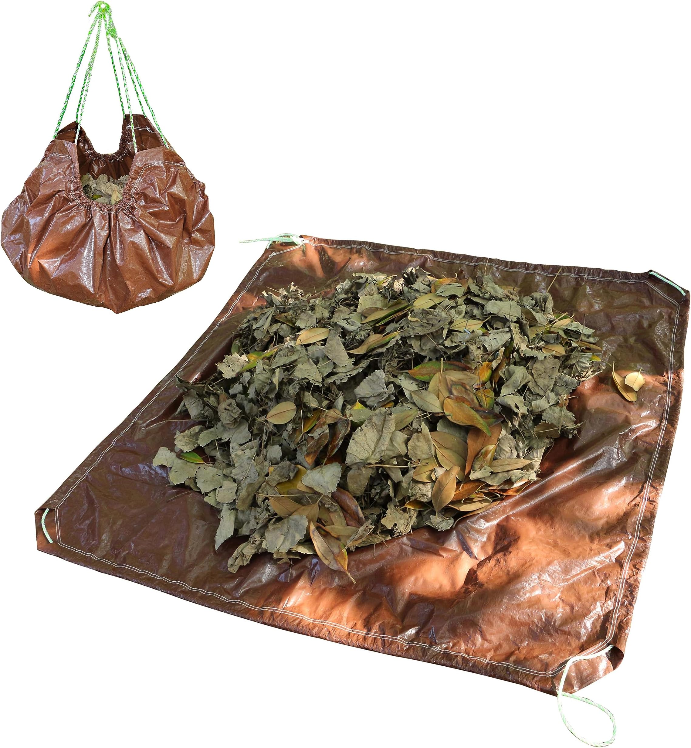 Amazon.com: TARPAL Tarp 4x4（2Pack） 10mil Leaf Bags Brown Heavy Duty ...