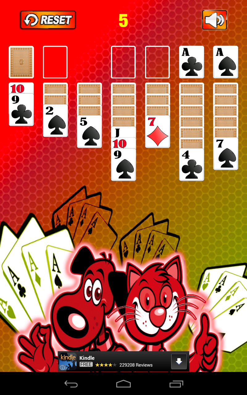 Cartoon Dog Cat Best Solitaire Game - App on Amazon Appstore