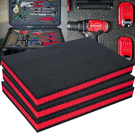 Amazon.com: ONREVA Tool Box Foam 3Pack 16x12x2 inch, Foam Inserts for ...