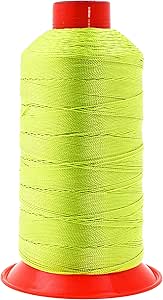 Amazon.com: Mandala Crafts Bonded Nylon Thread - Lime Green Heavy Duty ...