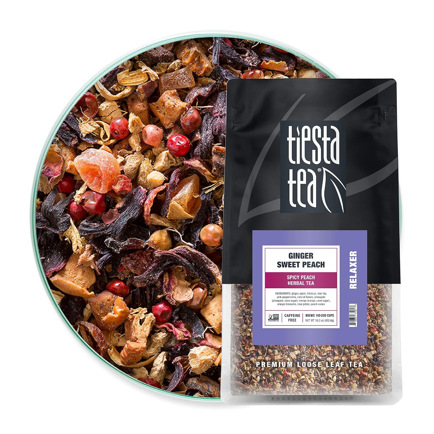 Amazon.com : Tiesta Tea - Ginger Sweet Peach, Loose Leaf Spicy Peach ...