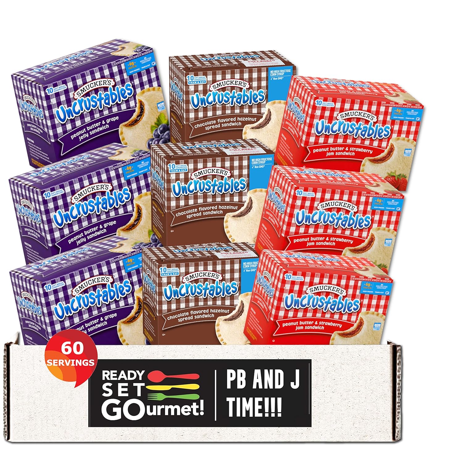 Ready Set Gourmet PB AND J TIME- Paquete variado de Smucker’s ...