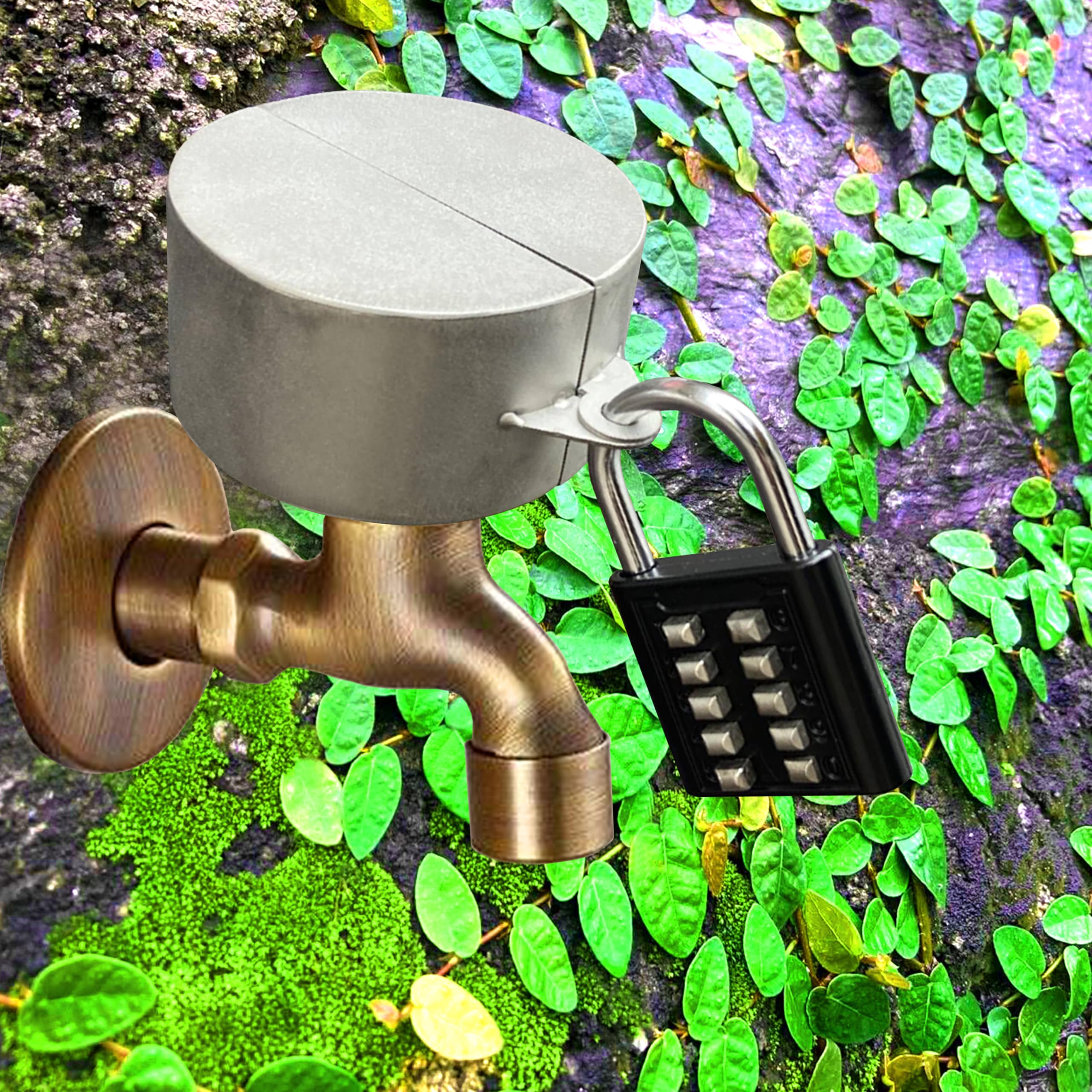 Hosawtek Faucet Fortress Outdoor Faucet Lock - Stylish Stainless Steel ...