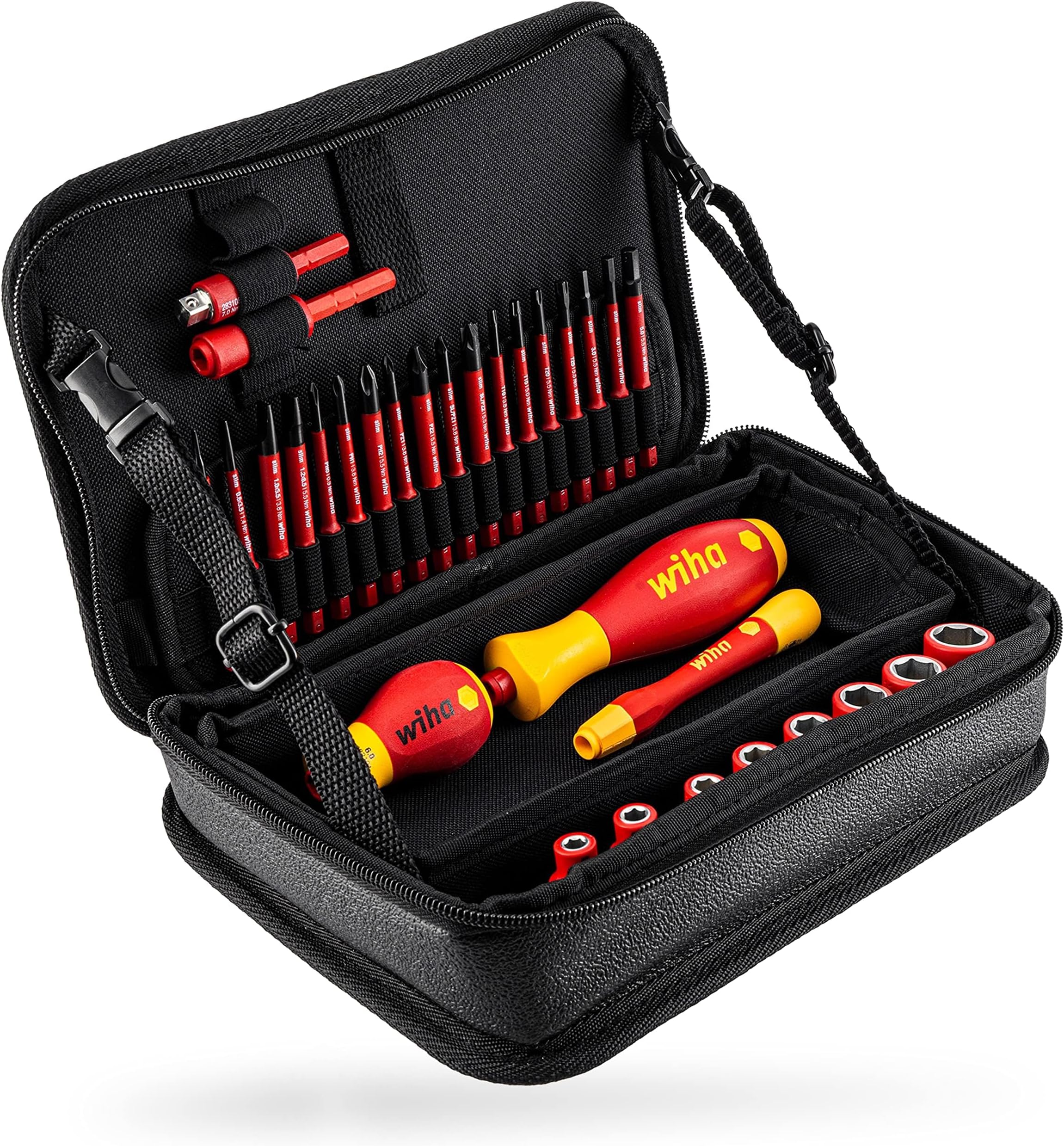 Wiha 38074 5pc VDE Slim Torque Screwdriver Set, Multi-Colour, 1-5 N m ...