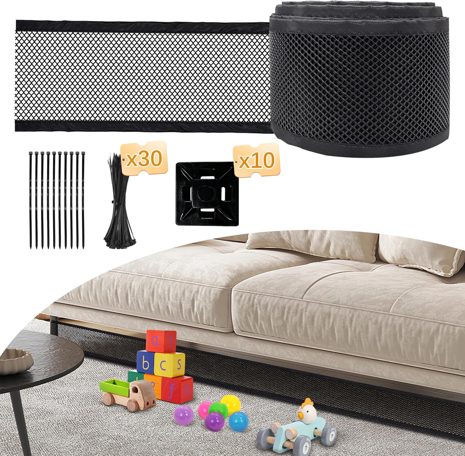 Amazon.com: AmaCielo Under Couch Blocker, 4''x39.3ft Under Bed Blocker ...