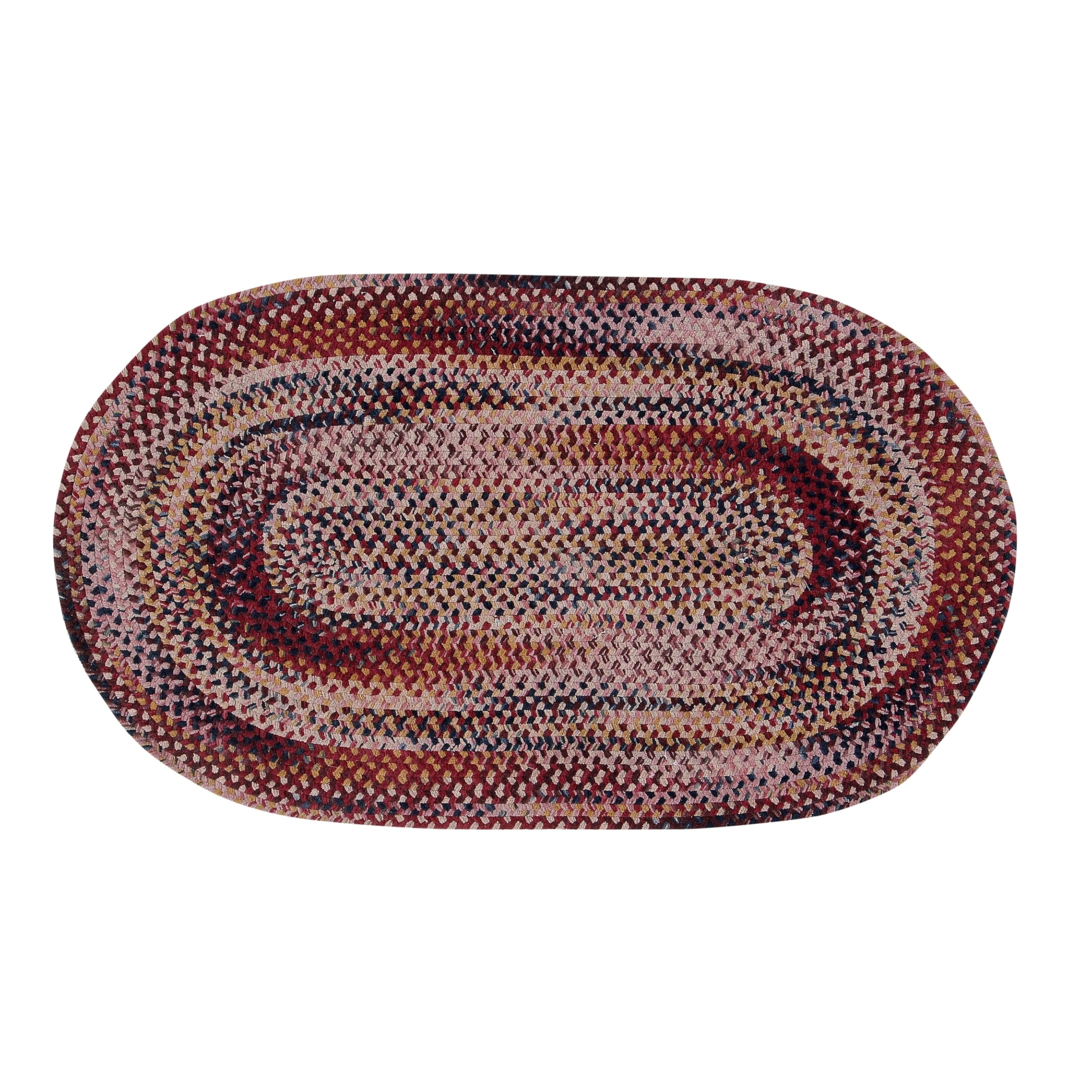 Amazon.com: Better Trends Ombre Braided Area Rug, 20" x 30" Oval ...