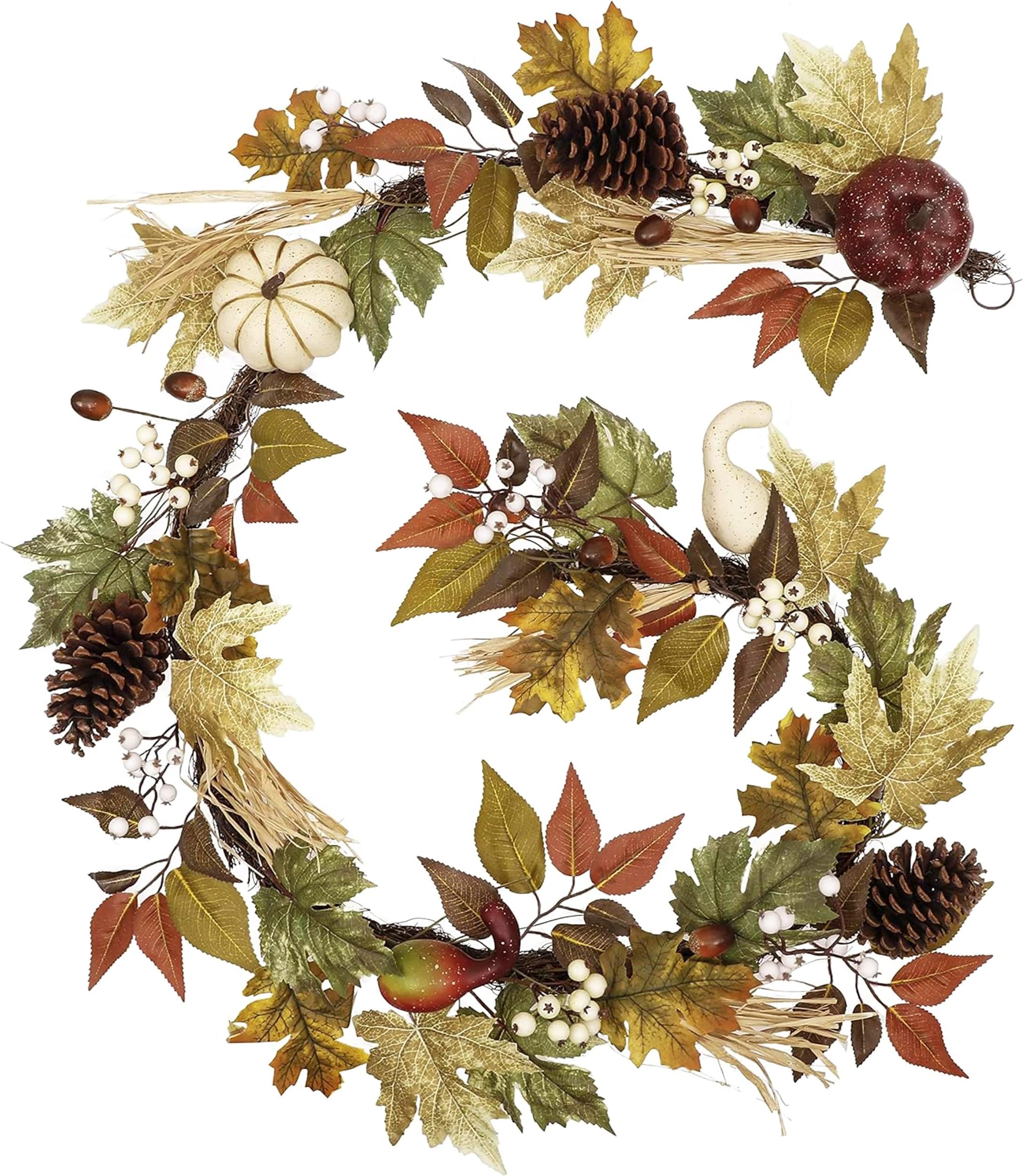 Amazon.com: Lvydec Fall Maple Leaves Garland Decoration - 6ft ...
