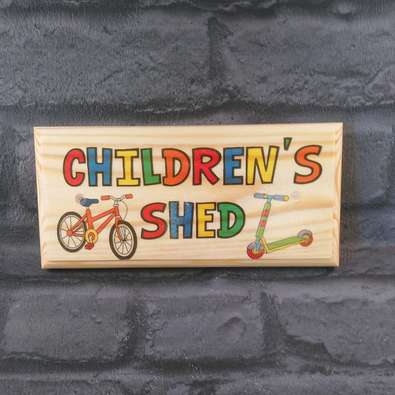 Children's Shed Sign, Custom Childrens Toy Shed Plaque, Kids Garden ...