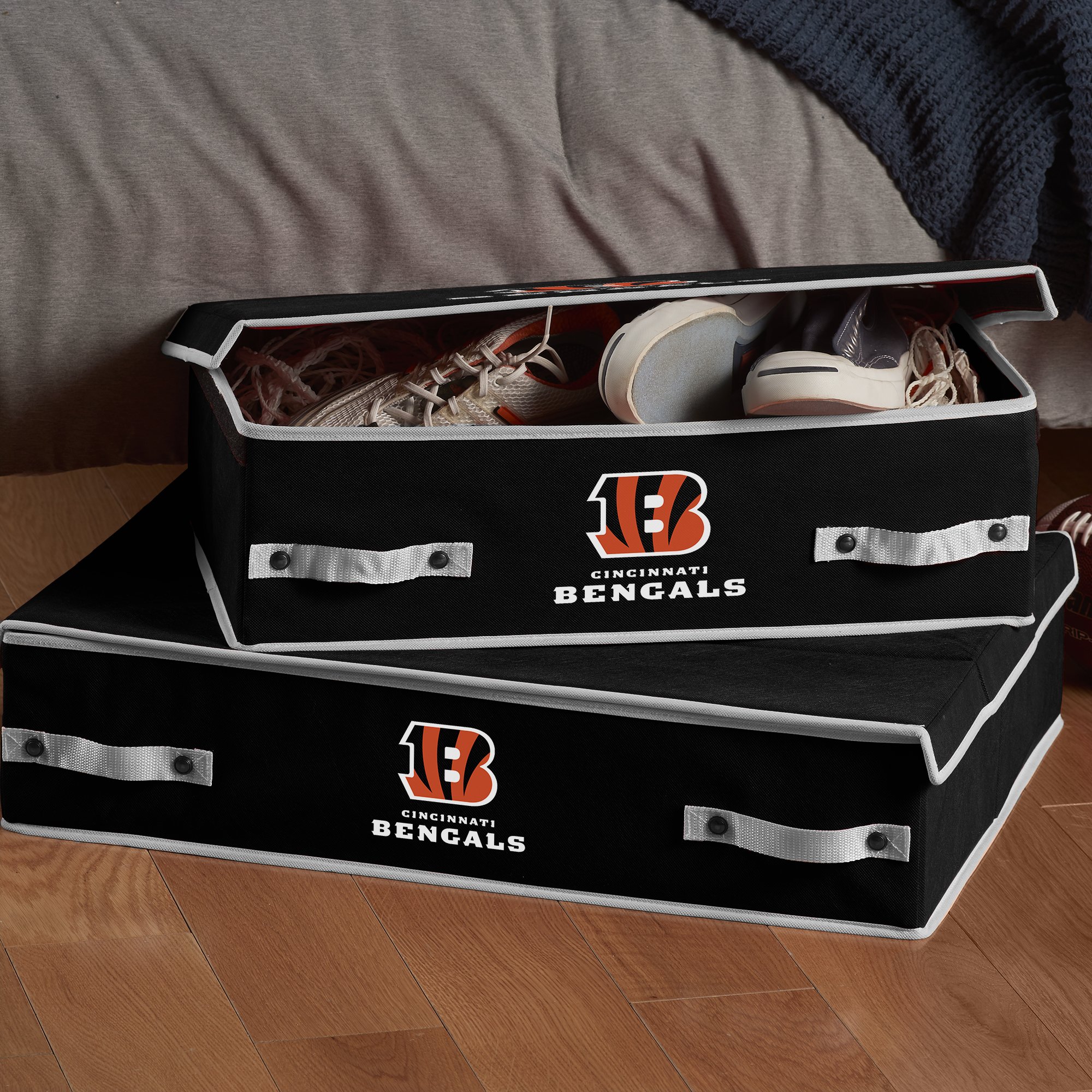 Franklin Sports NFL Under Bed Storage Bins - Folding Organizer ...