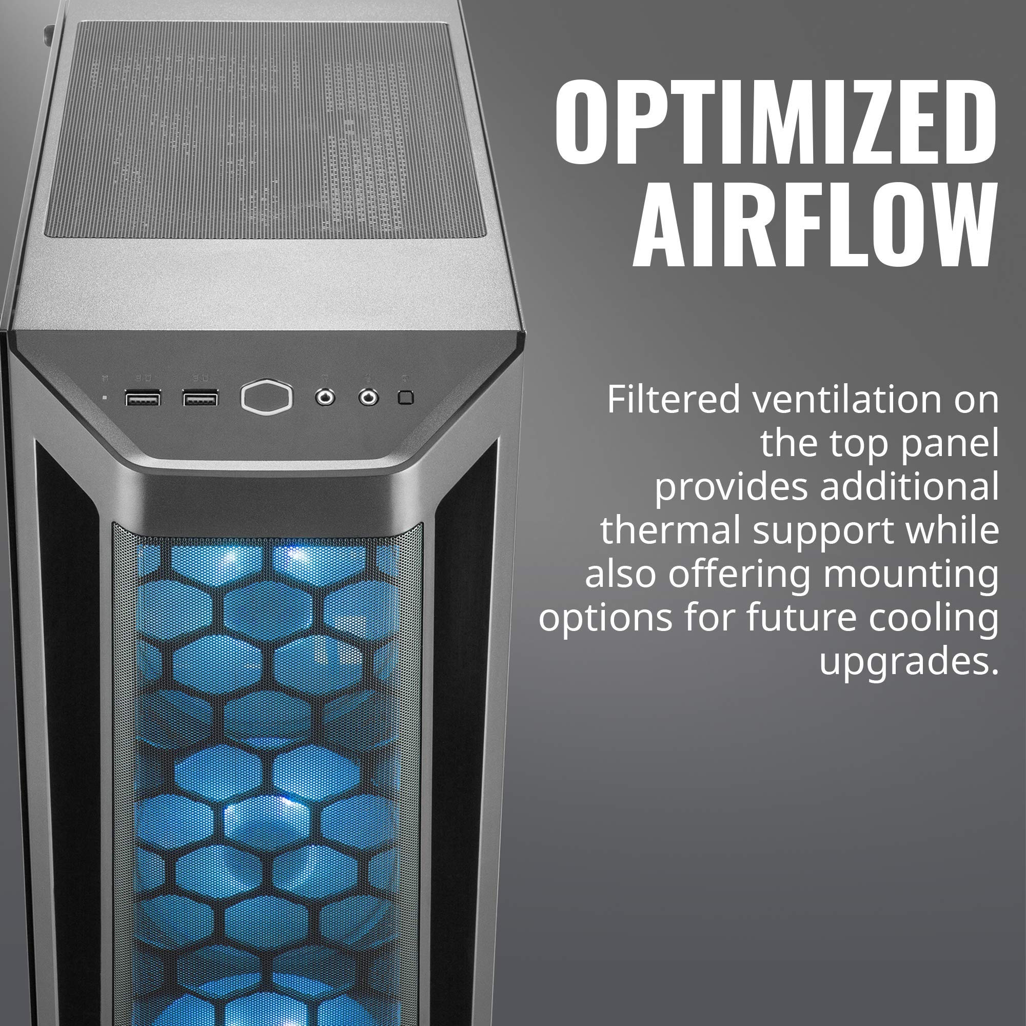 Cooler Master MasterBox MB511 RGB ATX Mid-Tower with RGB Lighting ...