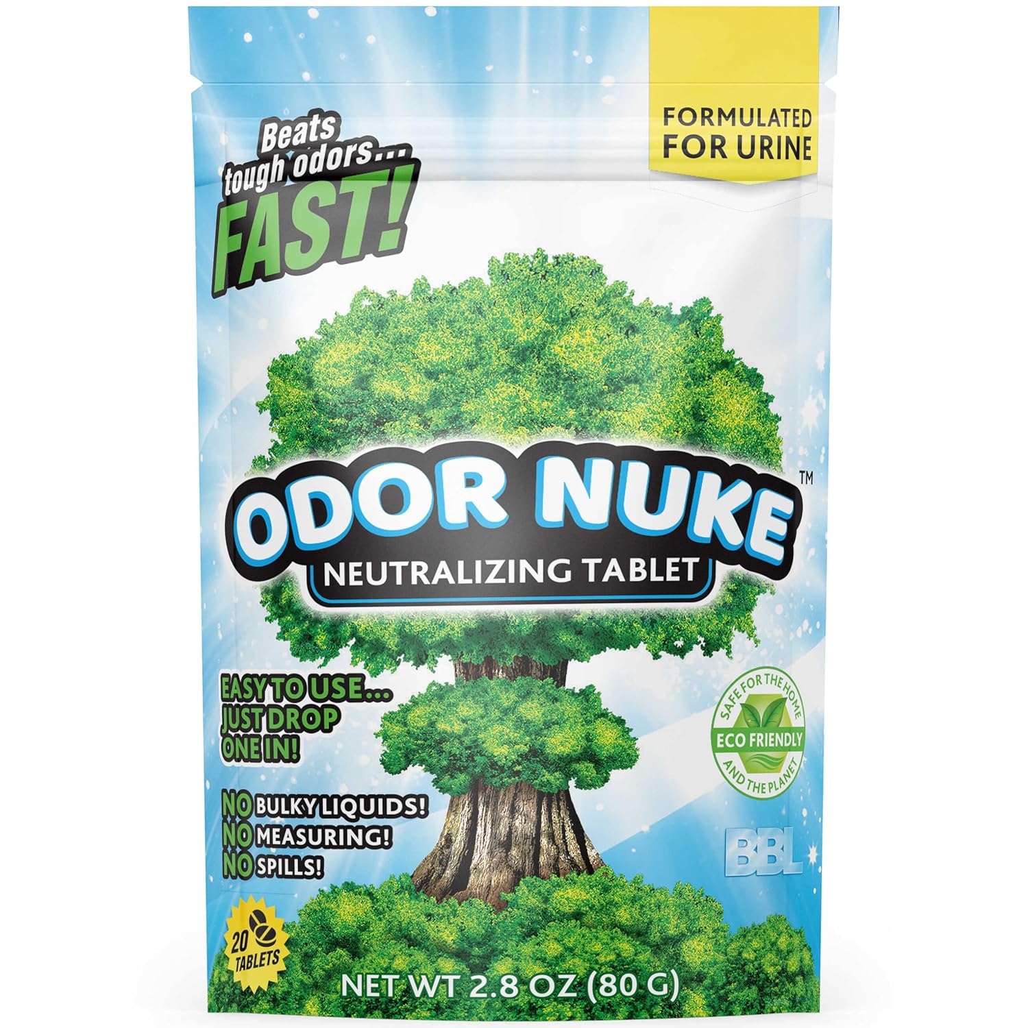 Amazon.com: Human Urine Odor Neutralizer Tablets by ODOR NUKE - Kill ...