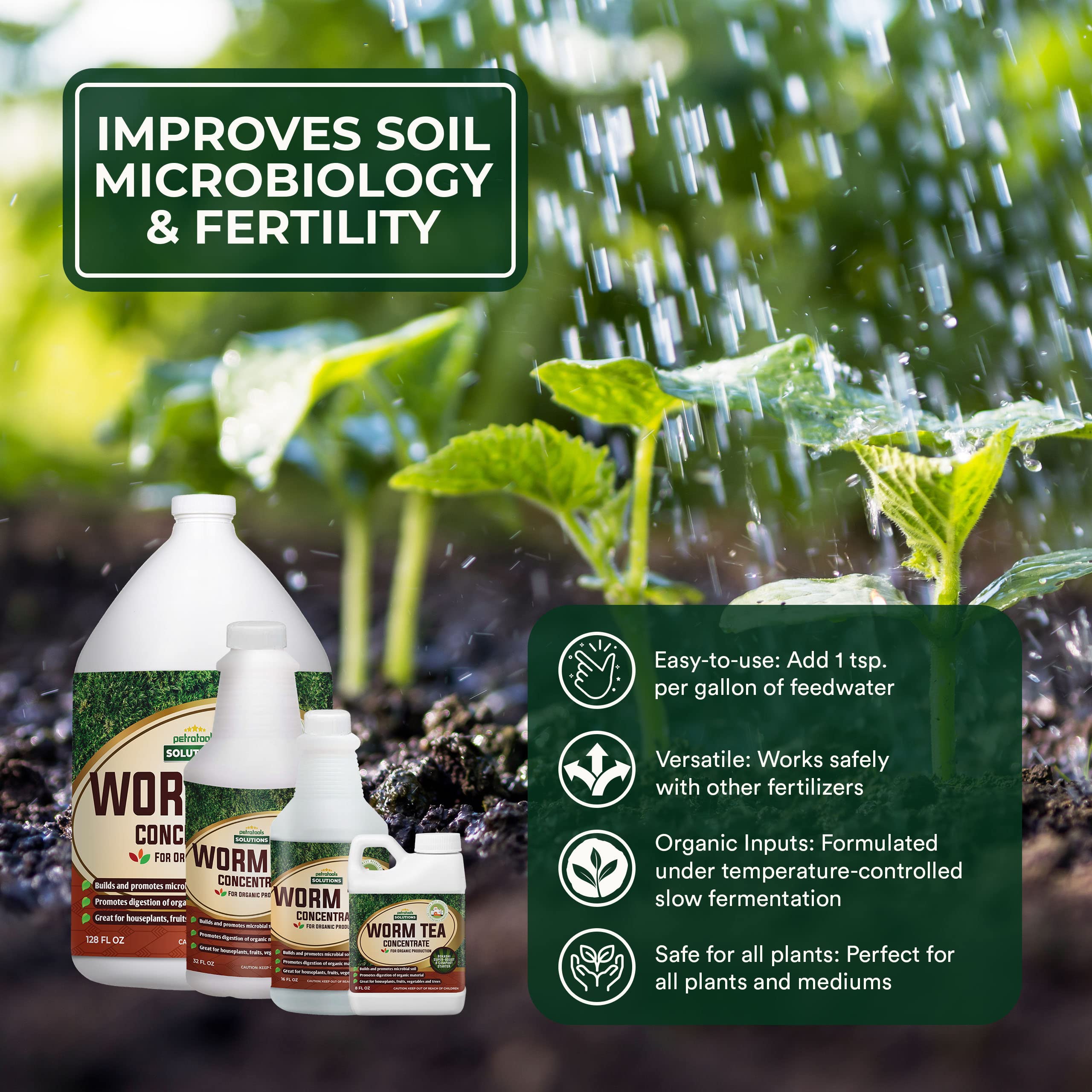 Buy Worm Tea for Gardening Soil - Worm Tea Fertilizer Liquid - Worm ...