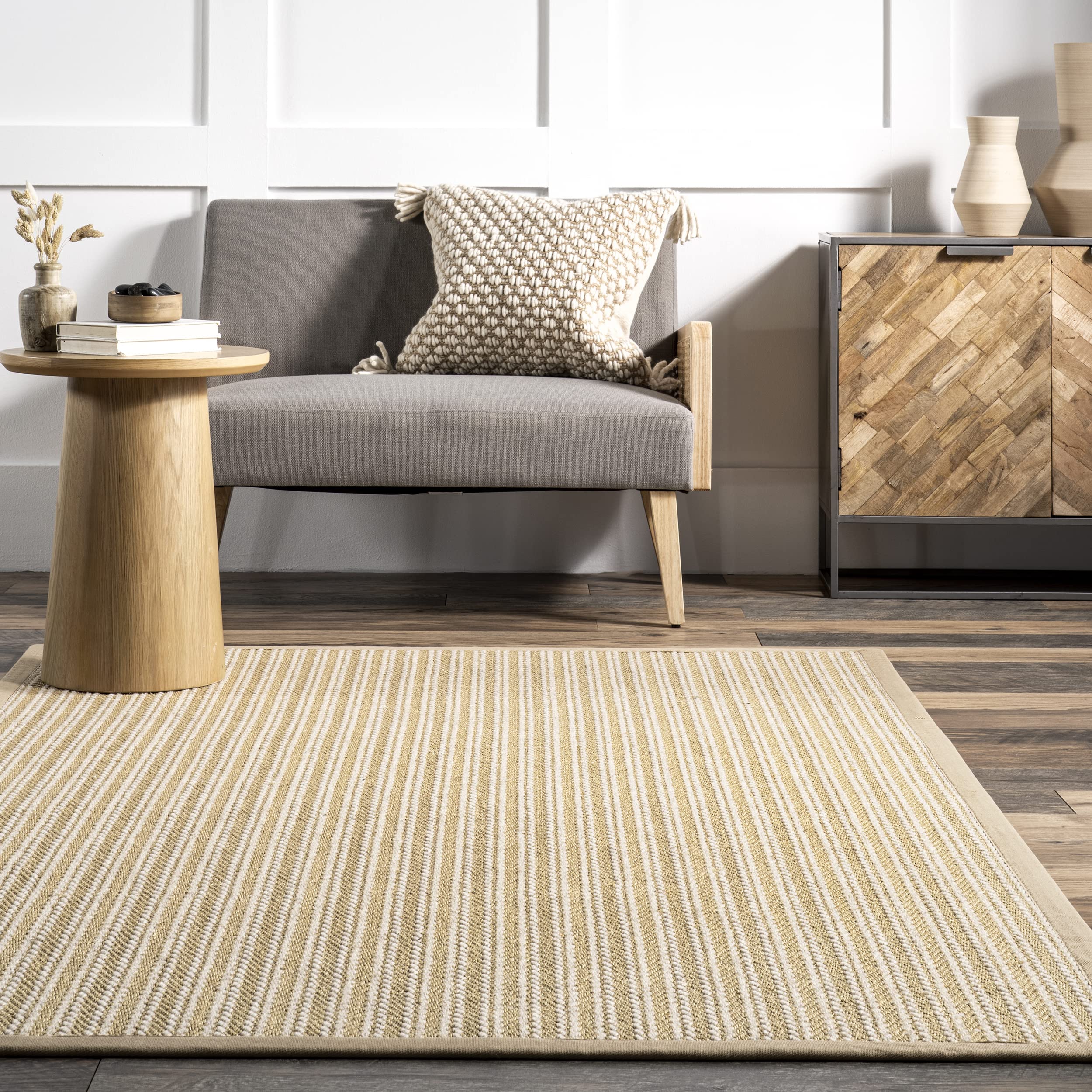 nuLOOM Katica Casual Recycled Sisal Blend Area Rug, 4x6, Brown