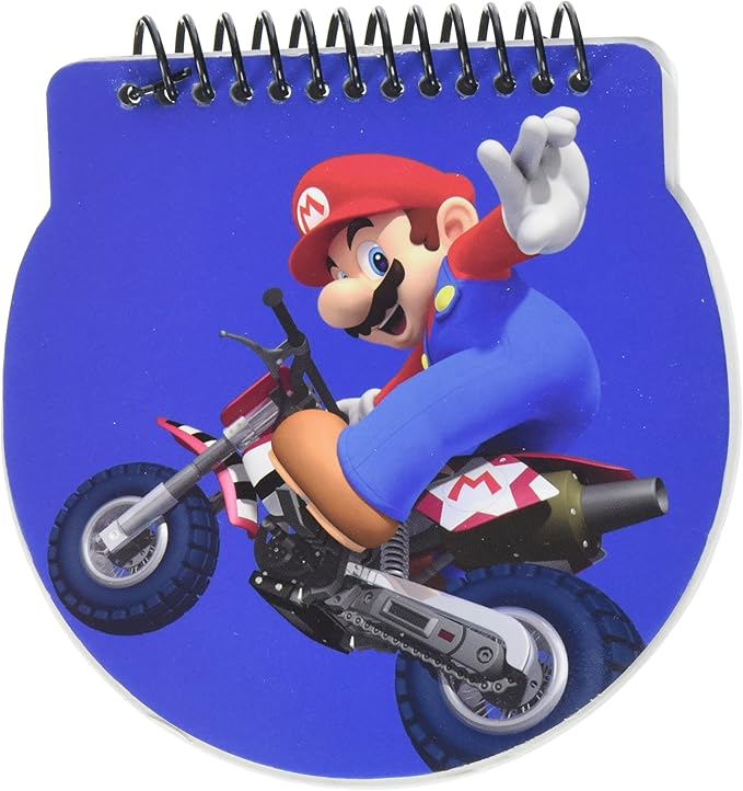 Amazon.com: Nintendo Mario Bros Die Cut Memo Pad, Assorted : Office ...