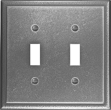 Amazon.com: Questech Decor Double Toggle Light Switch Cover, 2-Gang ...