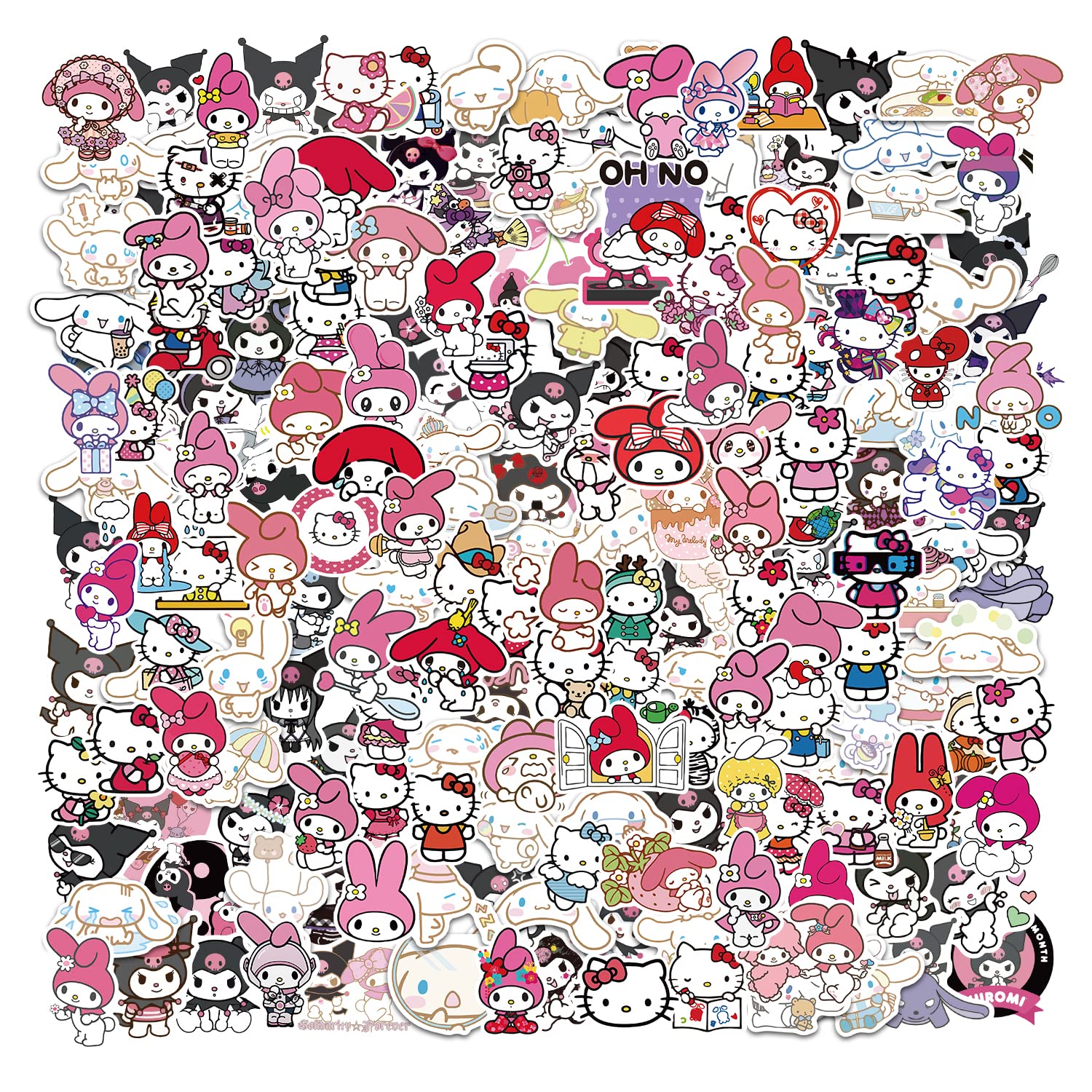 Dagamr Cute Stickers Pack 200 Pcs For Kids Kuromi My | Desertcart INDIA