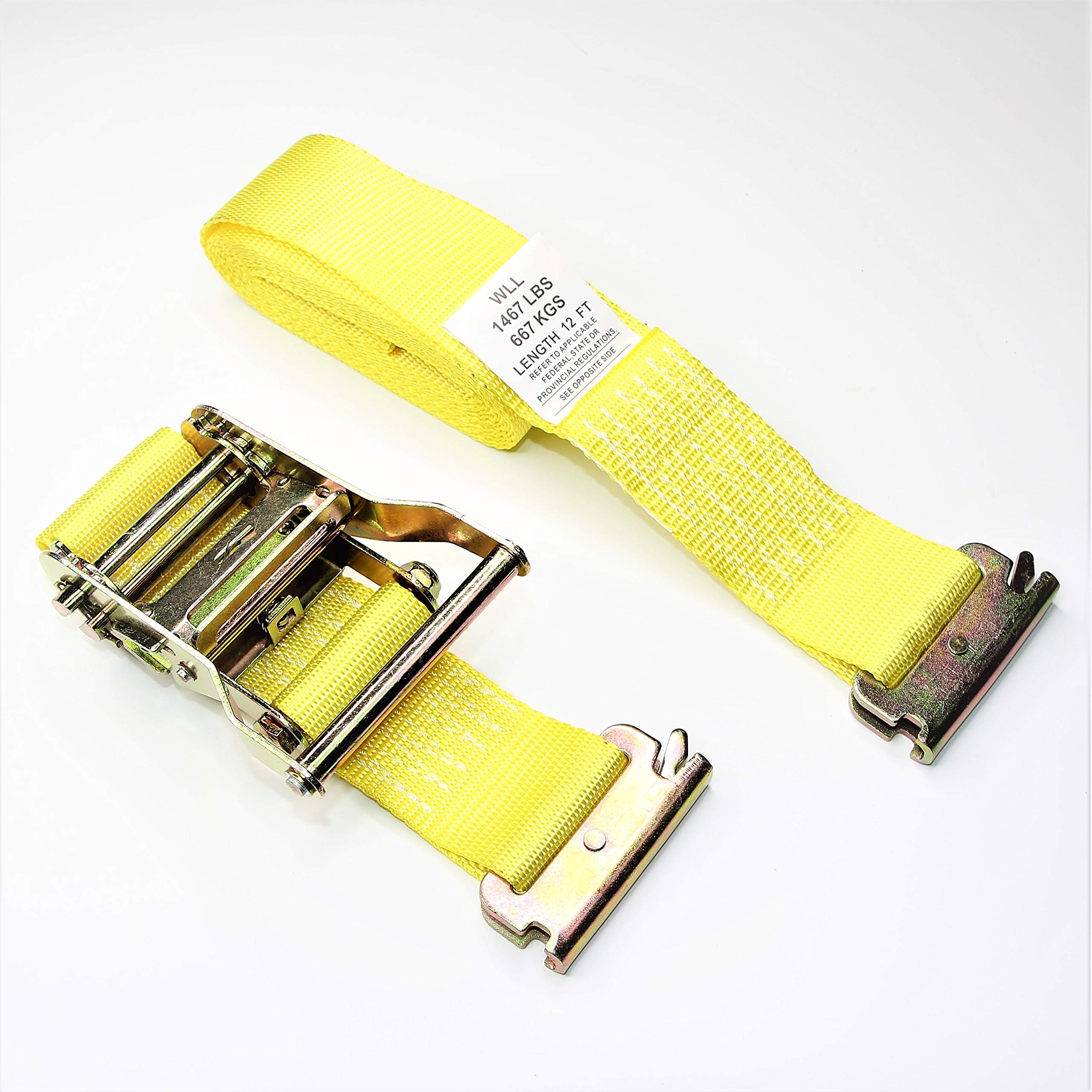 Amazon.com: WorldPac (Pack of 2) 2 Inch by 12 Feet E Track Fitting Tie ...