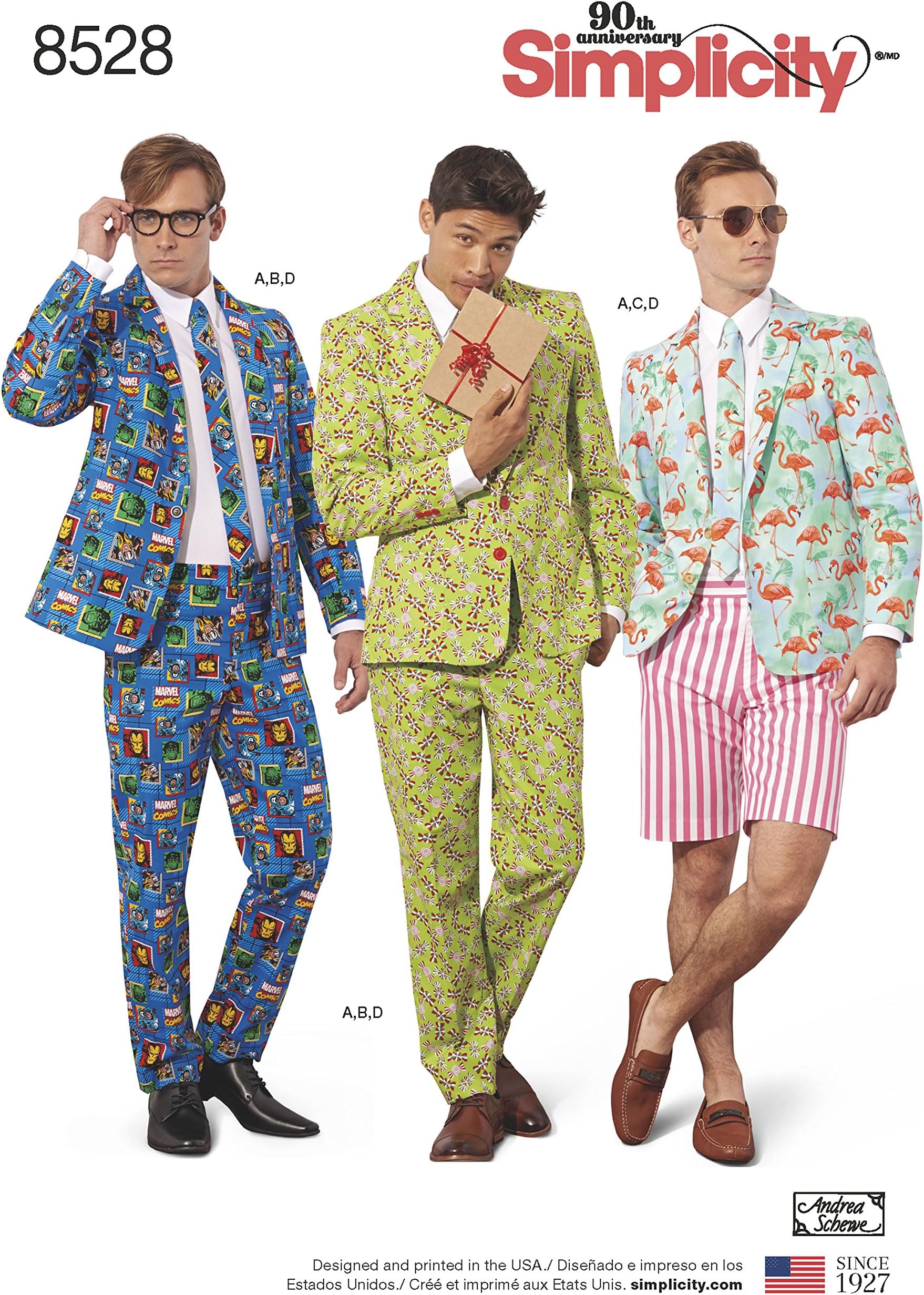Amazon.com: Burda Mens Sewing Pattern 6871 - Suit Jackets, Waistcoat ...