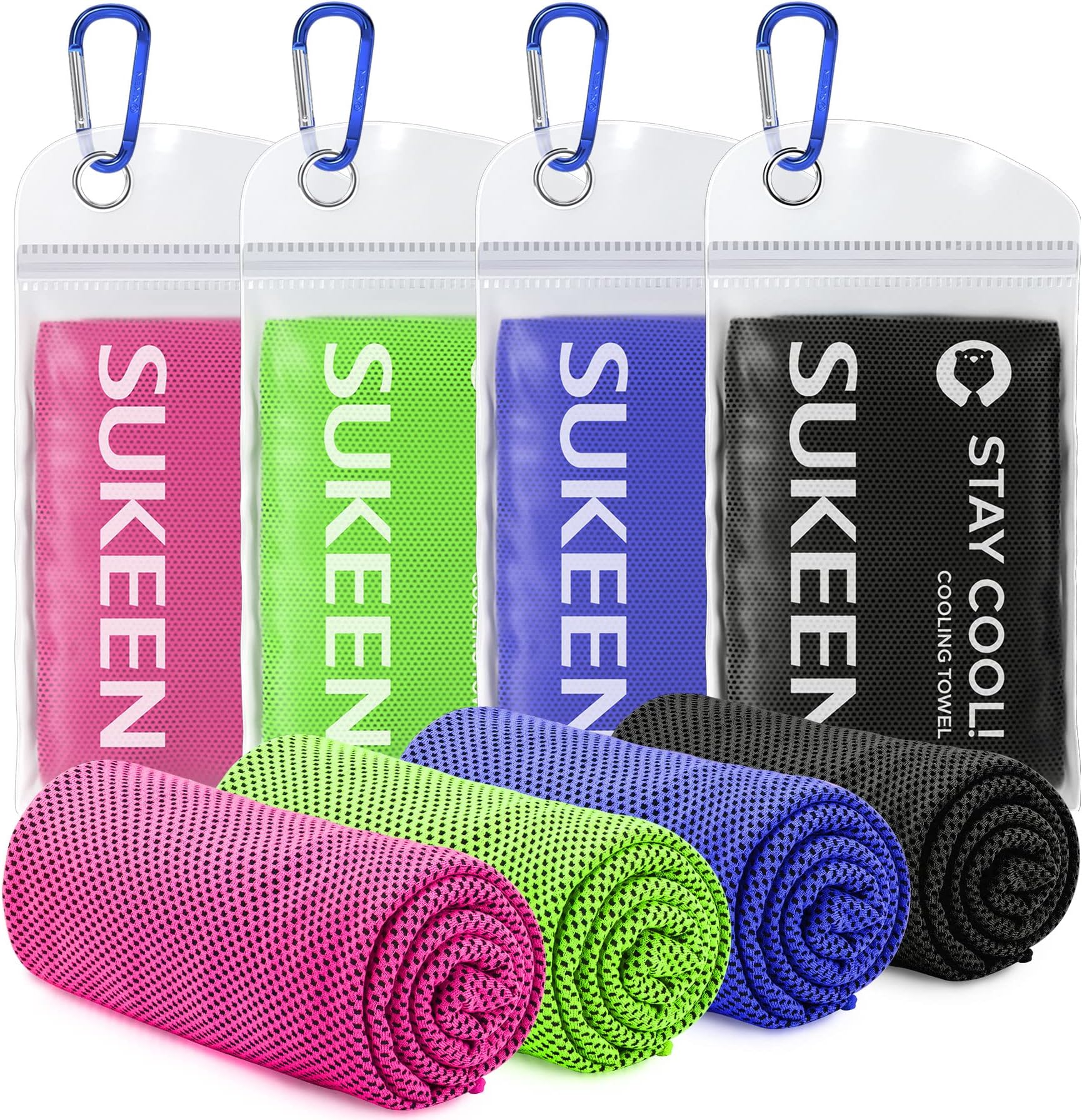 Amazon.com: [4 Pack] Cooling Towel (40”x 12”) Sweat Towel, Cool Rags ...