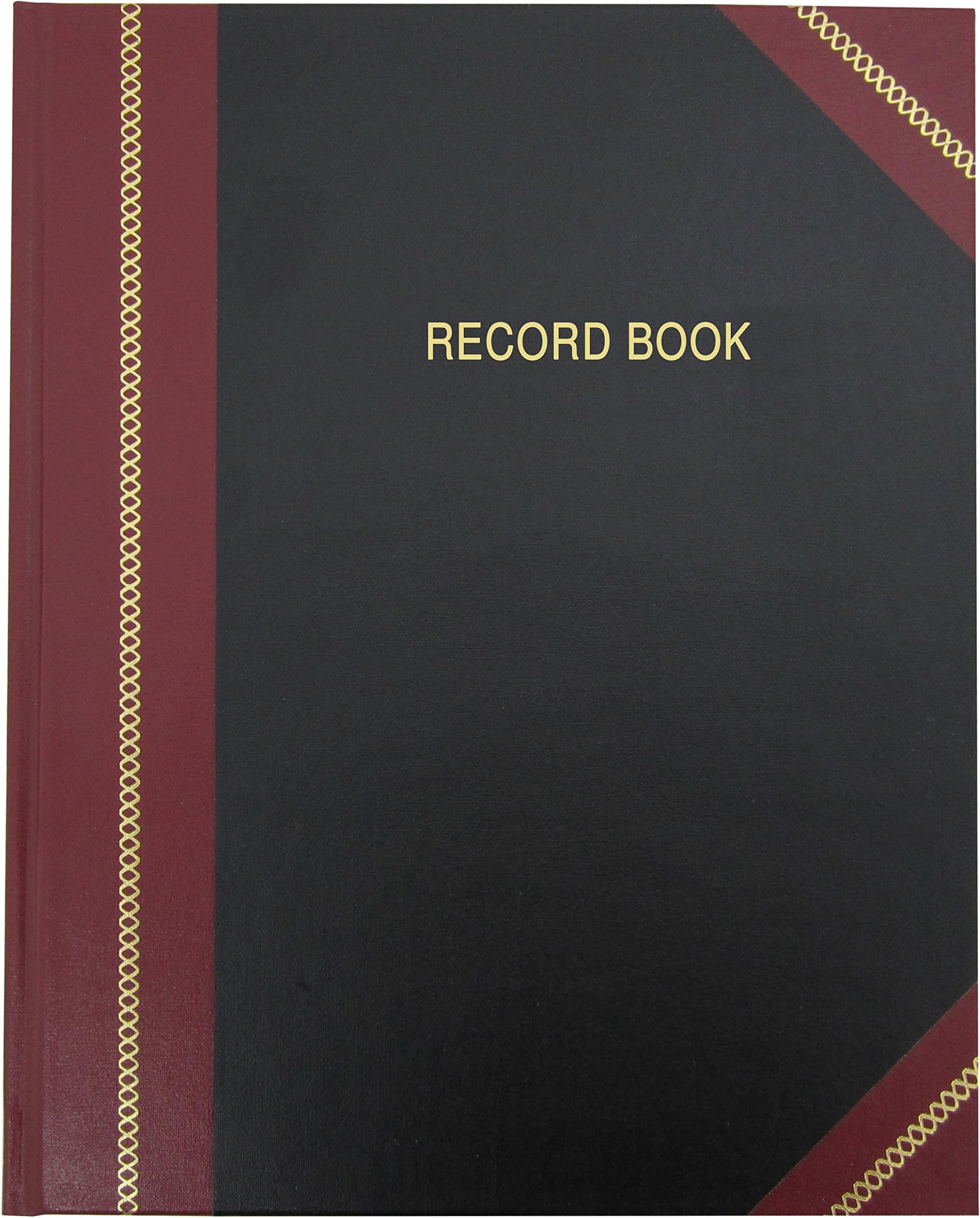 Amazon.com: Blueline Record Book 12.5x7.875-Inch 300 Pages, Black ...