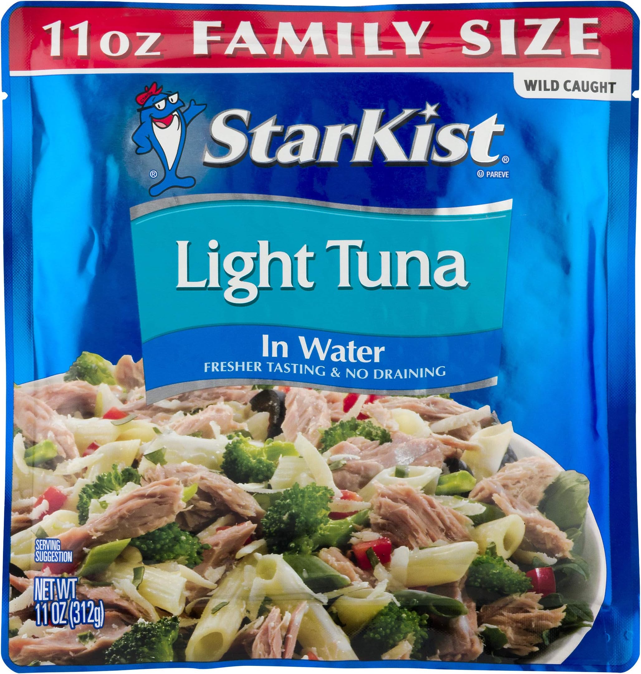 Amazon.com : StarKist Chunk Light Tuna in Water - 11 oz Pouch (Pack of ...
