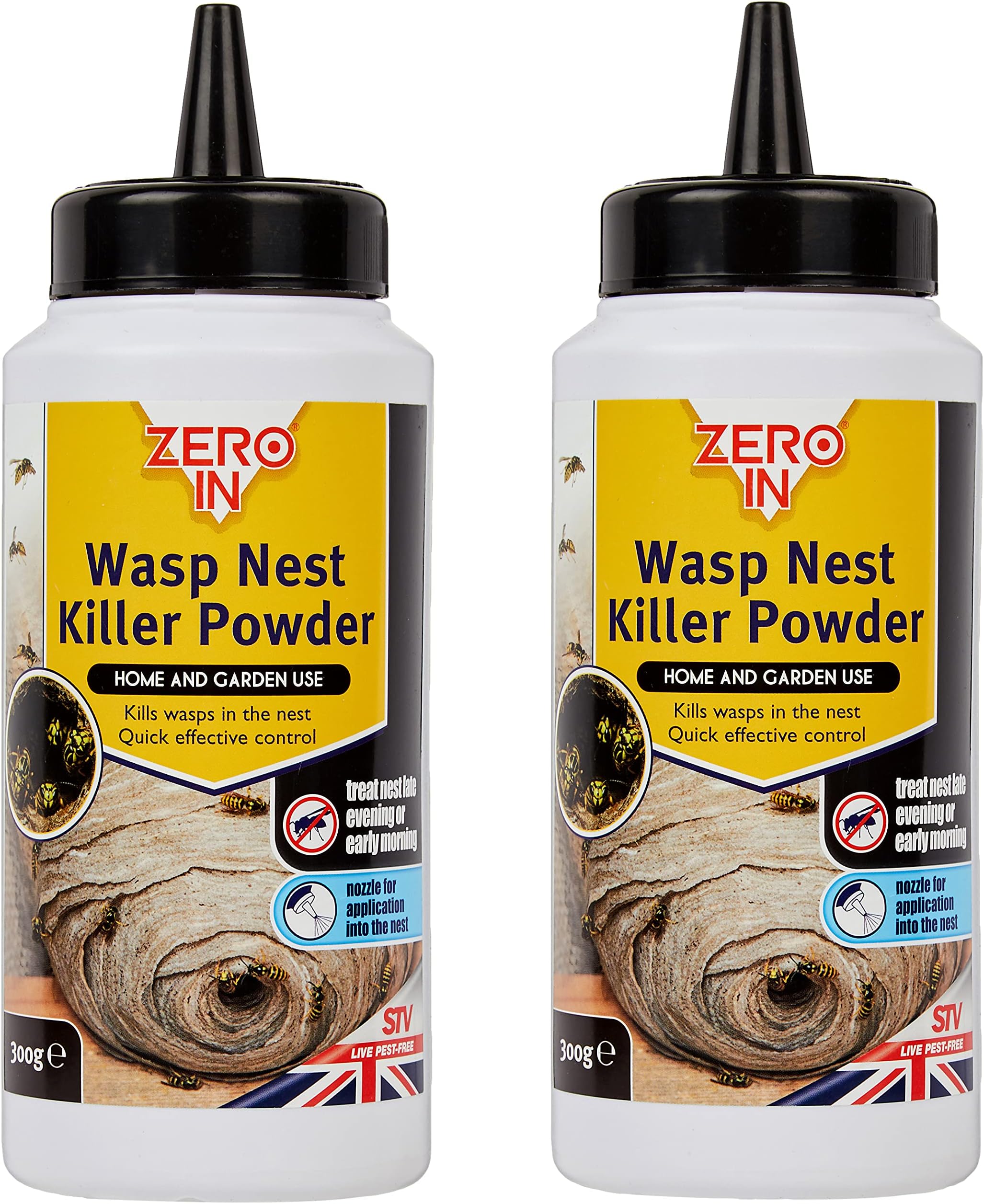 Zero In AMZ910 Wasp Nest Killer Powder 300g Pack of 2 : Amazon.co.uk ...