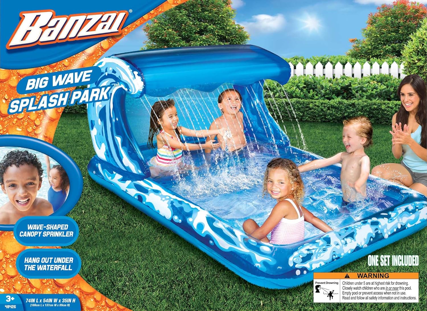Amazon.com: BANZAI Big Wave Splash Park : Toys & Games