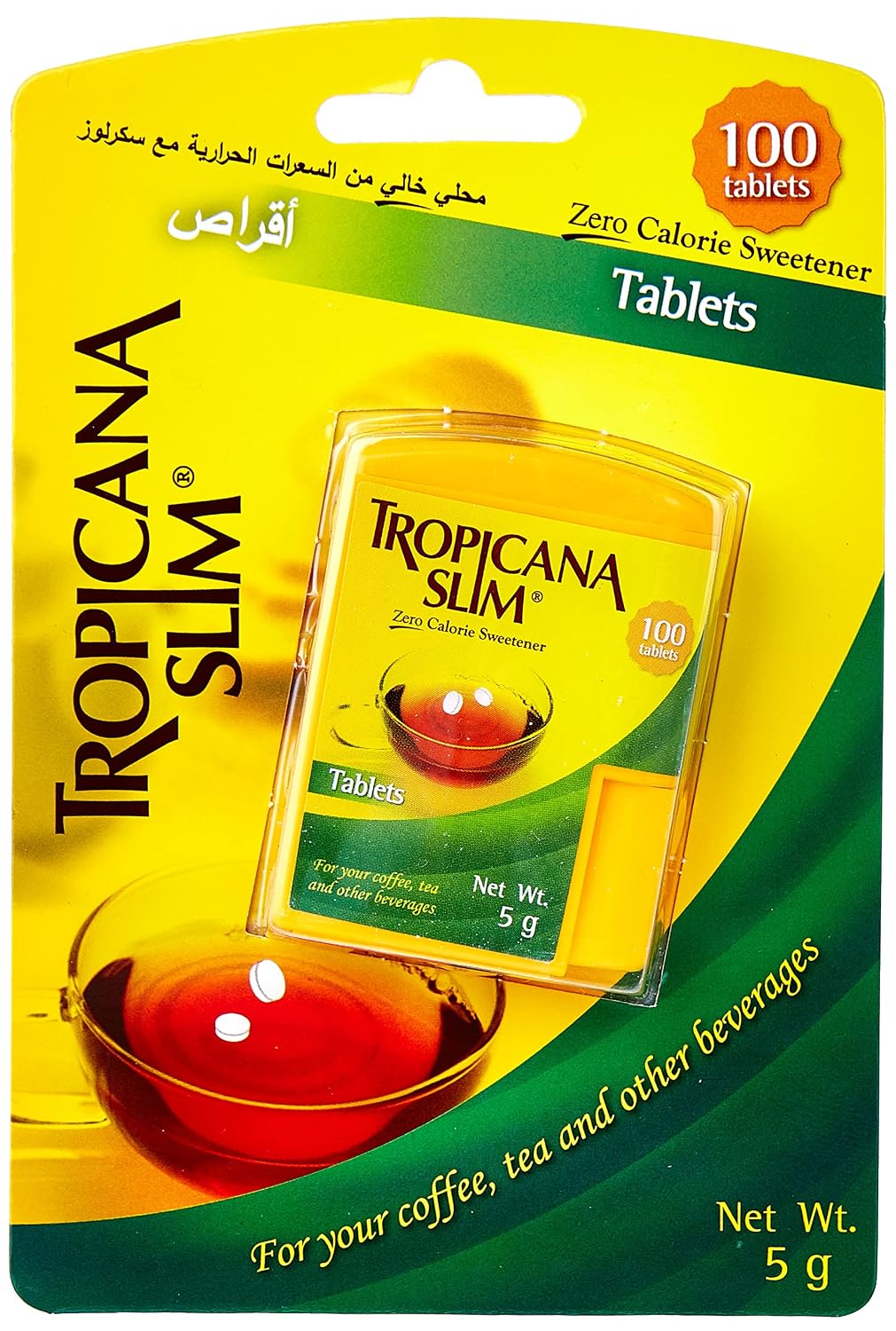 Tropicana Slim Zero Calorie Sweetener Diet Tablet - 5 gm : Amazon.in ...