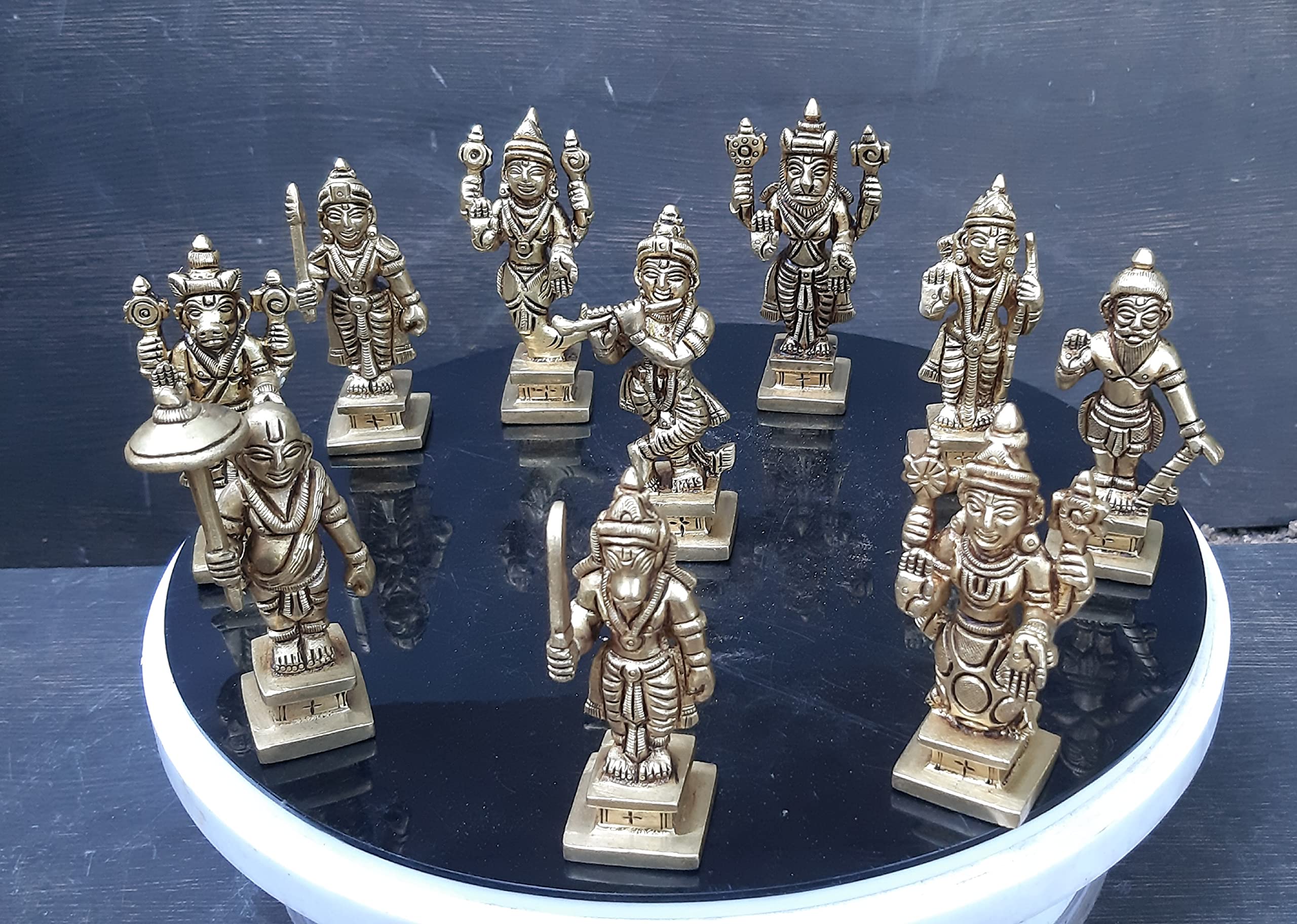 Buy BHARAT HAAT Dashavataram Ten Incarnations Avatars of Lord Vishnu ...