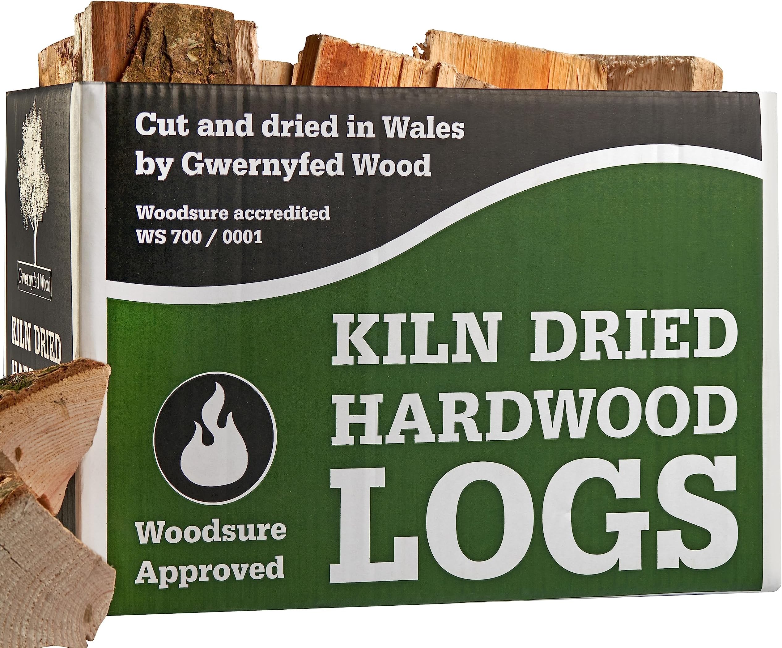 Box of Decorative Logs 15cm Kiln Dried Full Round Display Logs Fine ...